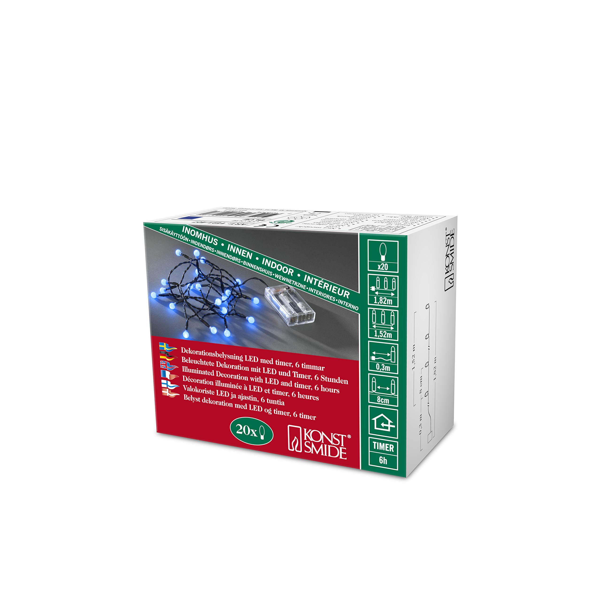 Konstsmide Christmas Lights LED Berry Set Round Diodes/Indoor Use (IP20 ...