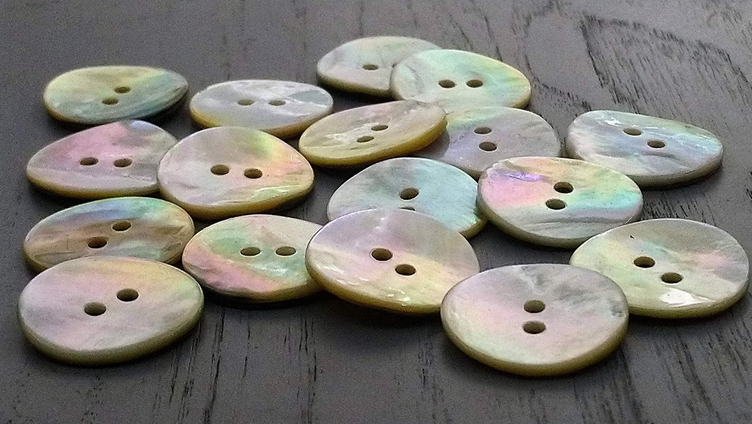 White Natural Mother of Pearl Buttons 11mm, 15mm, 18mm, 20mm or 28mm ...