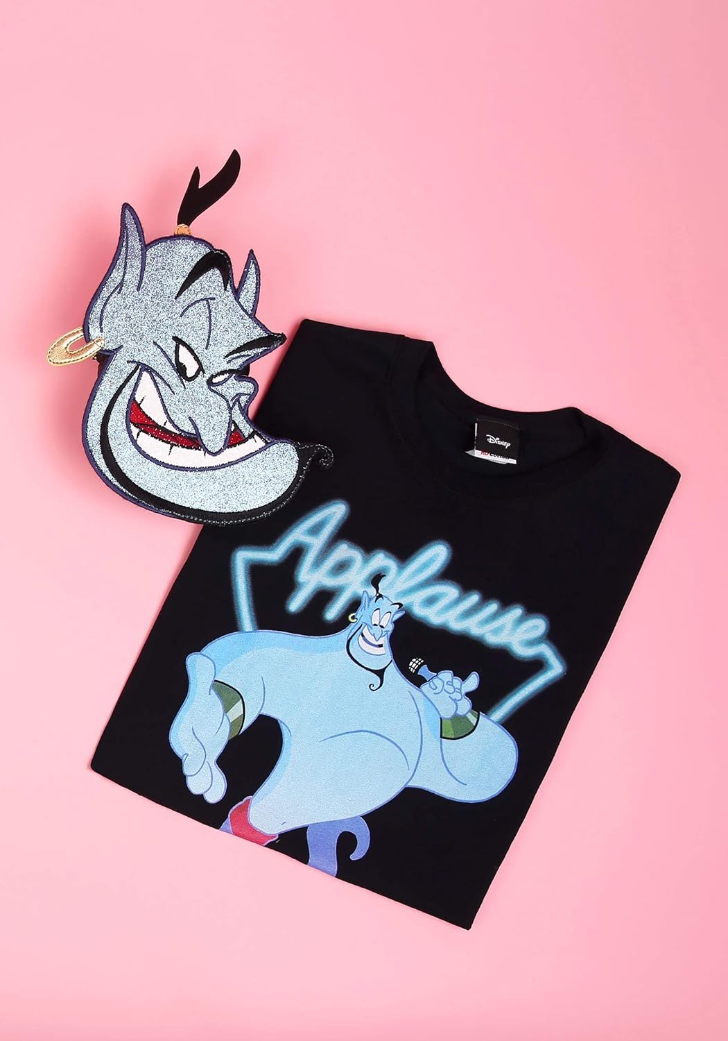 Disney Men's Aladdin Genie Applause Humor Graphic T-Shirt | ID 20643895 ...