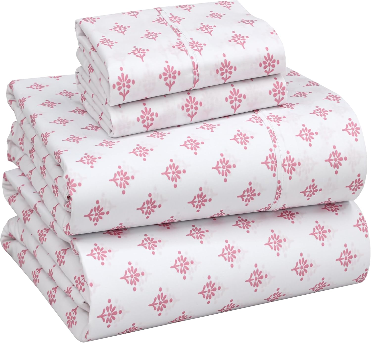 Amazon.com: RUVANTI 100% Cotton Percale Sheets Full Size – Crisp ...