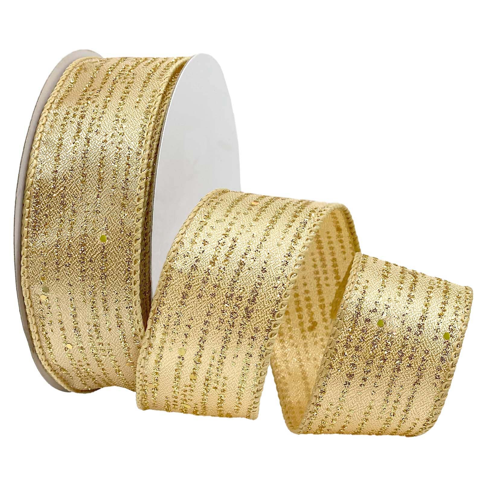 Amazon.com: Morex Ribbon Wired Polyester Borderline Ribbon, 1.5 Inch by ...