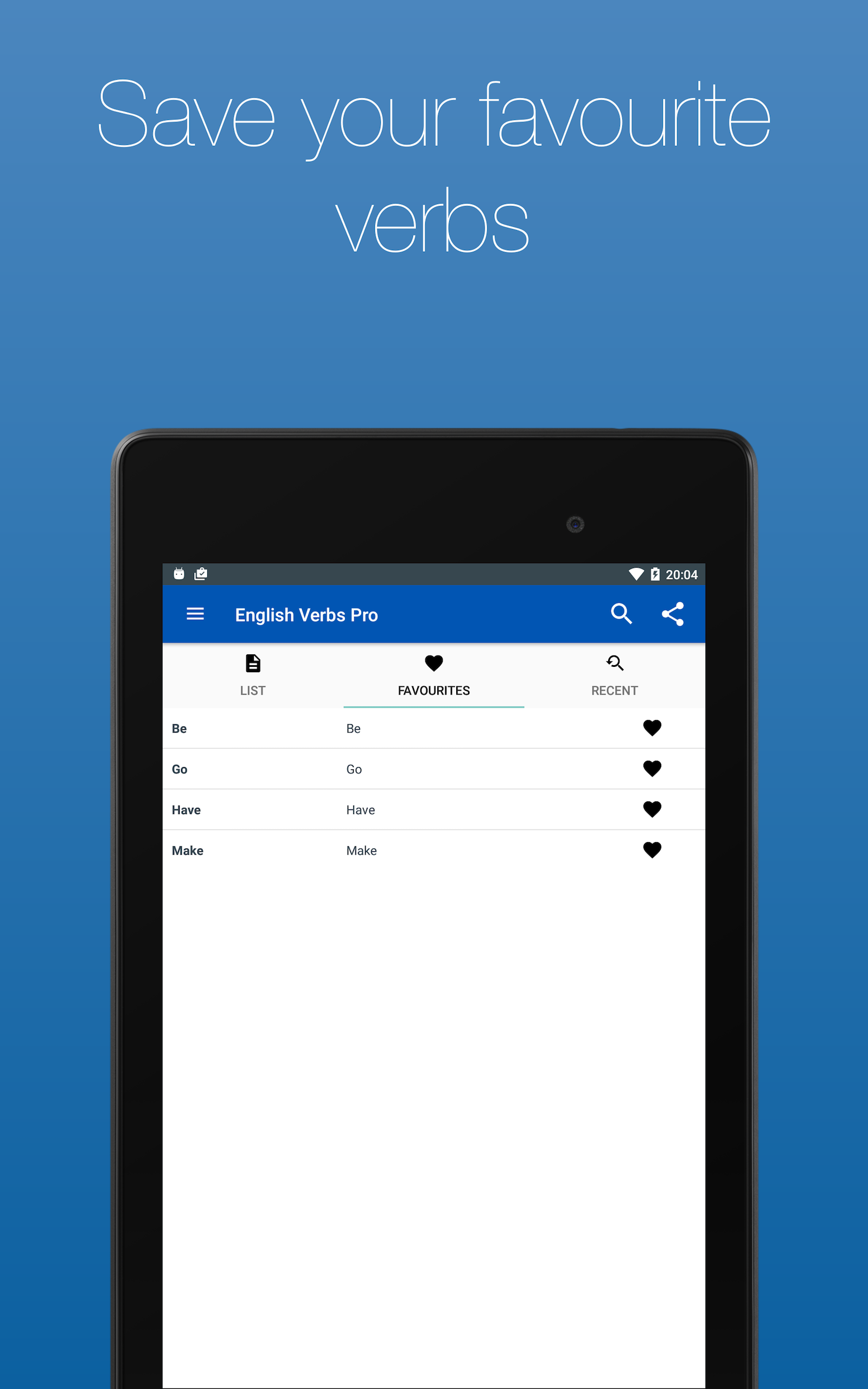 English Verb Conjugator - App on Amazon Appstore