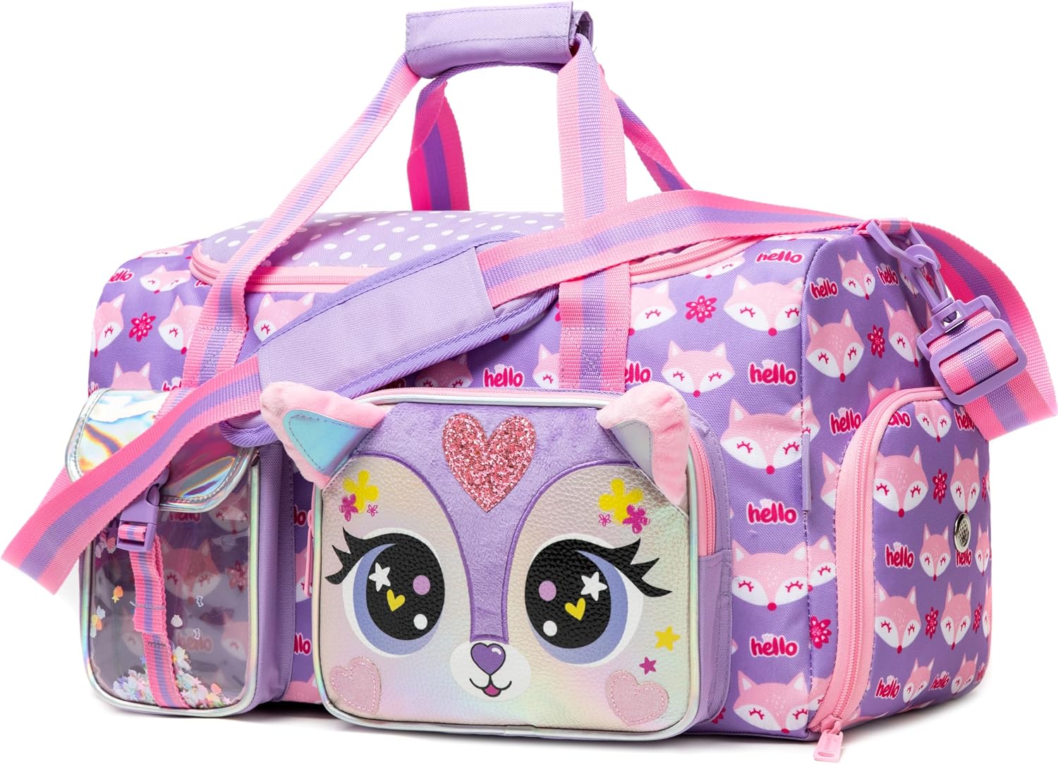 Amazon.com | Homskiii Kids Duffle Sleepover Travel Bag for Girls,Gym ...