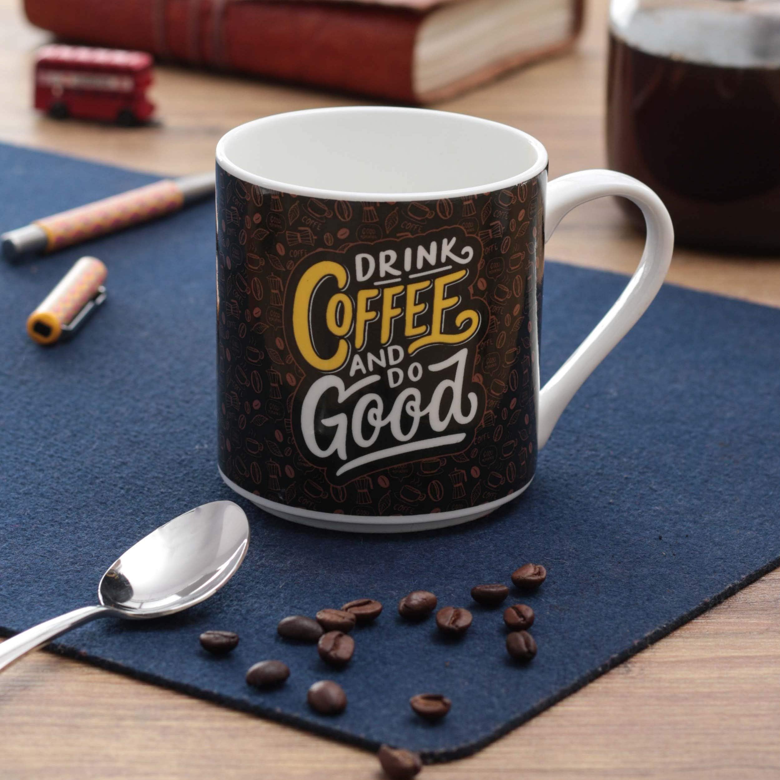 Buy Sanjeev Kapoor Glass Mug - Set of 6, Transparent, 240ml Online at ...