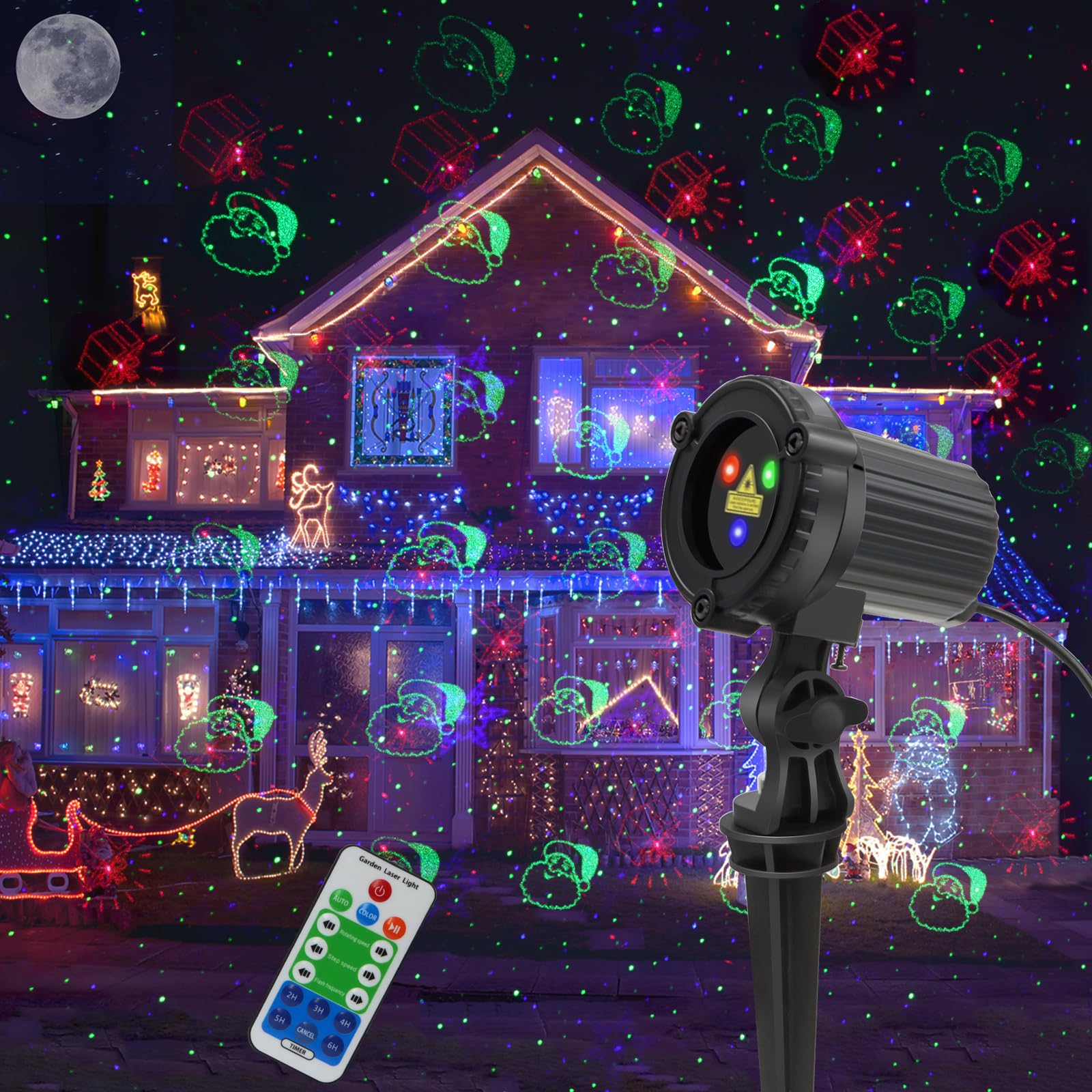Luces Laser Navidad
