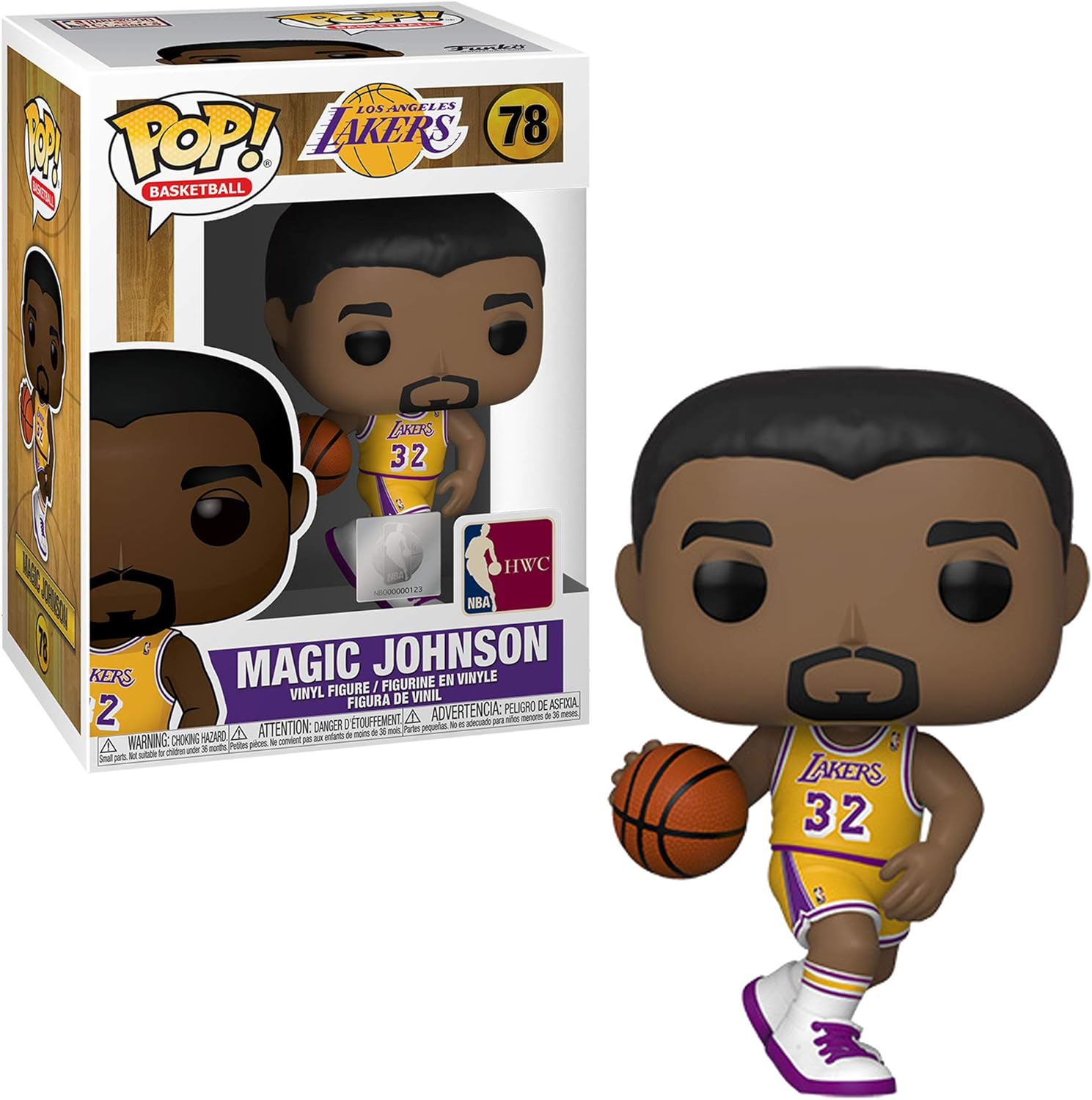 Amazon.com: NBA Legends Funko Pop! Magic Johnson (Los Angeles Lakers ...