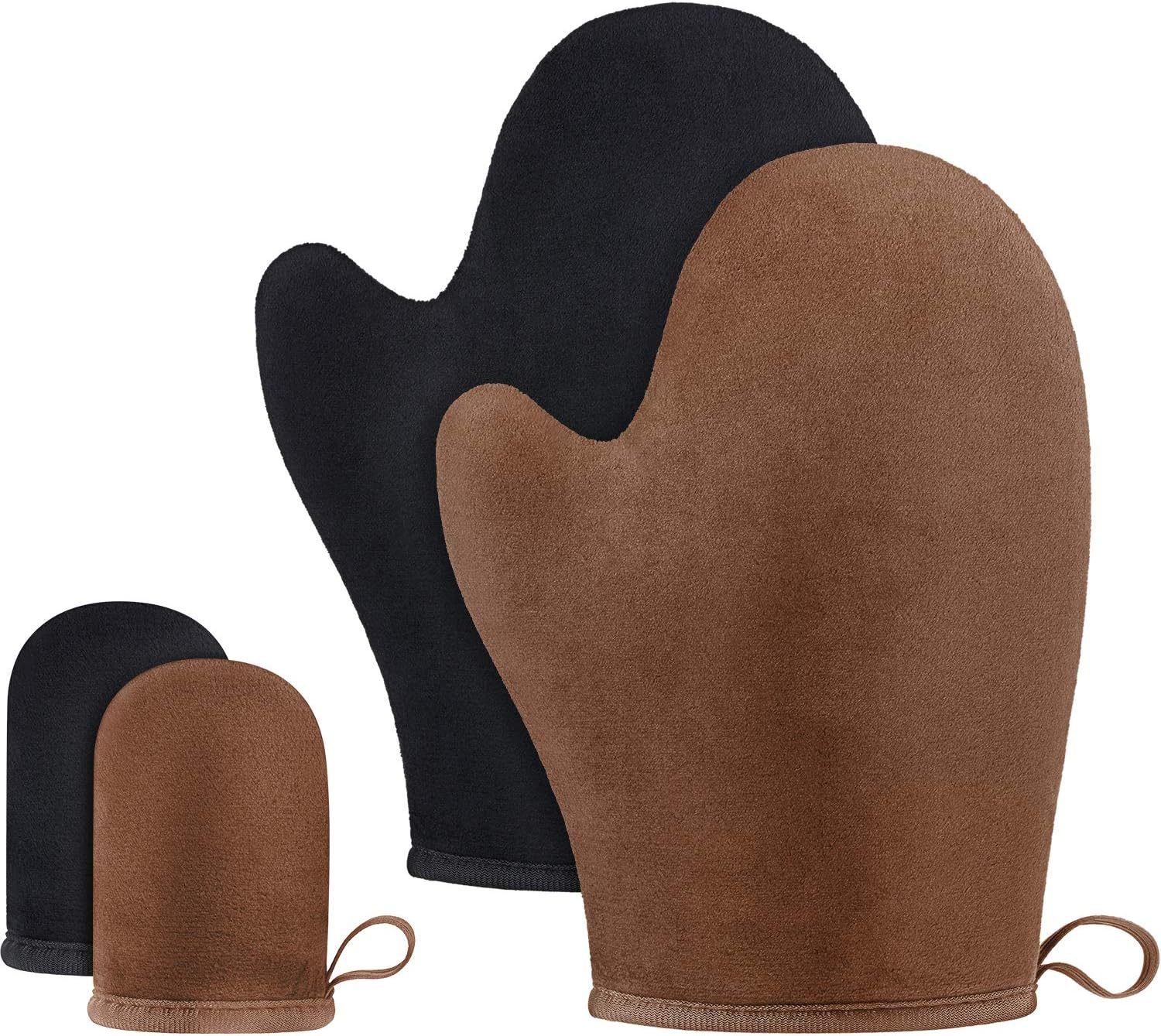 Amazon.com : TOODOO 4 Pieces Double Sided Soft Microfiber Self Tanning ...