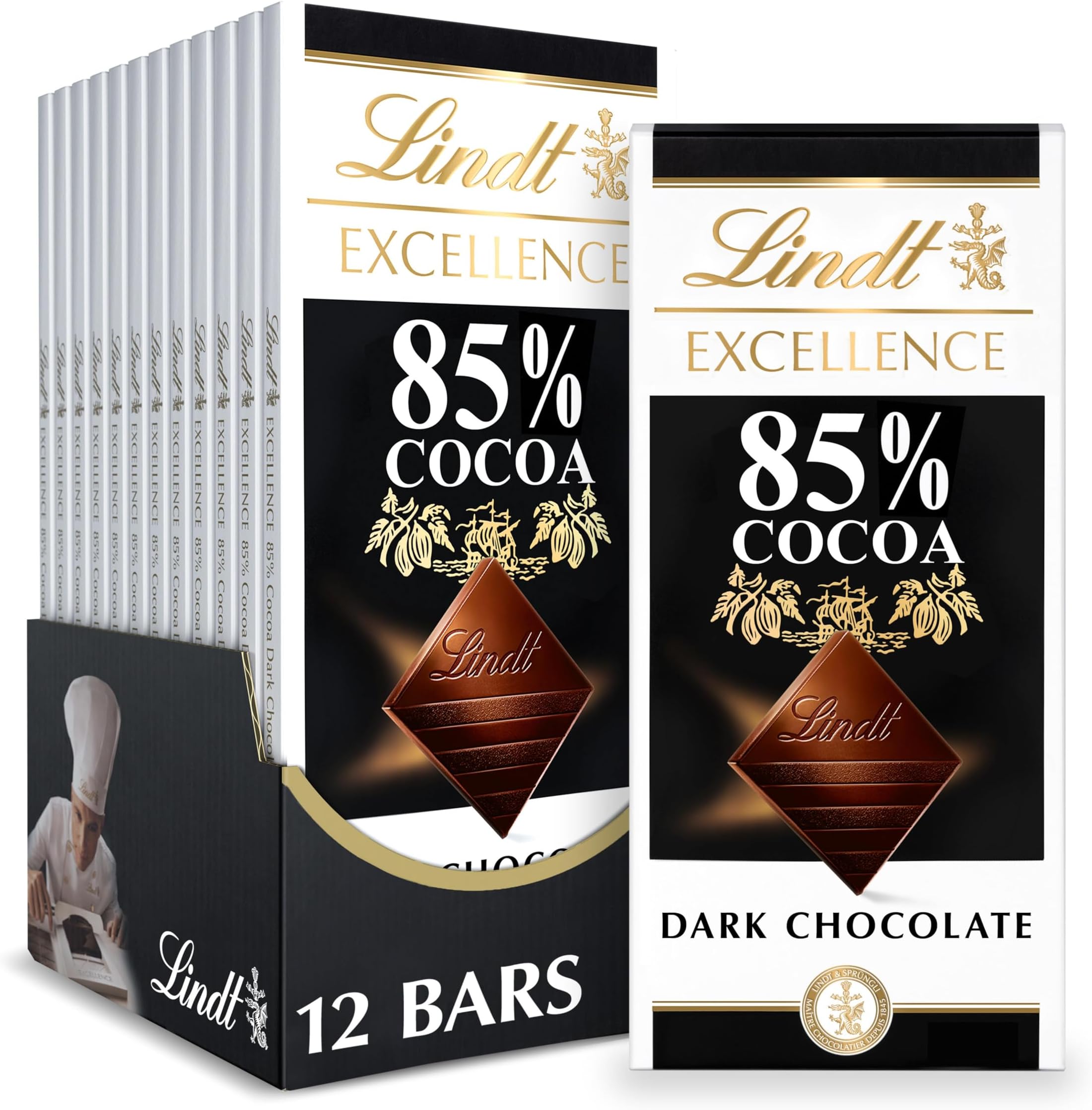 Amazon.com : Montezuma Dark Chocolate Absolute Black Cocoa 90G (Pack of ...