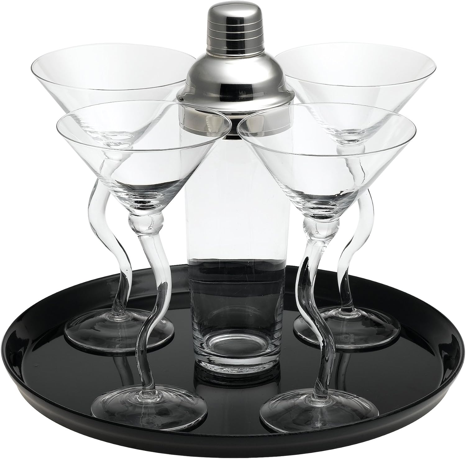 Amazon.com | Circle Glassware Event 6-Piece Martini Set: Martini ...