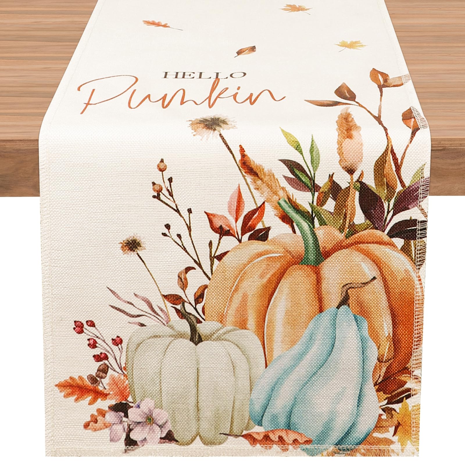 Amazon.com: OurWarm Fall Table Runner 72 Inches Long, Pumpkin Autumn ...