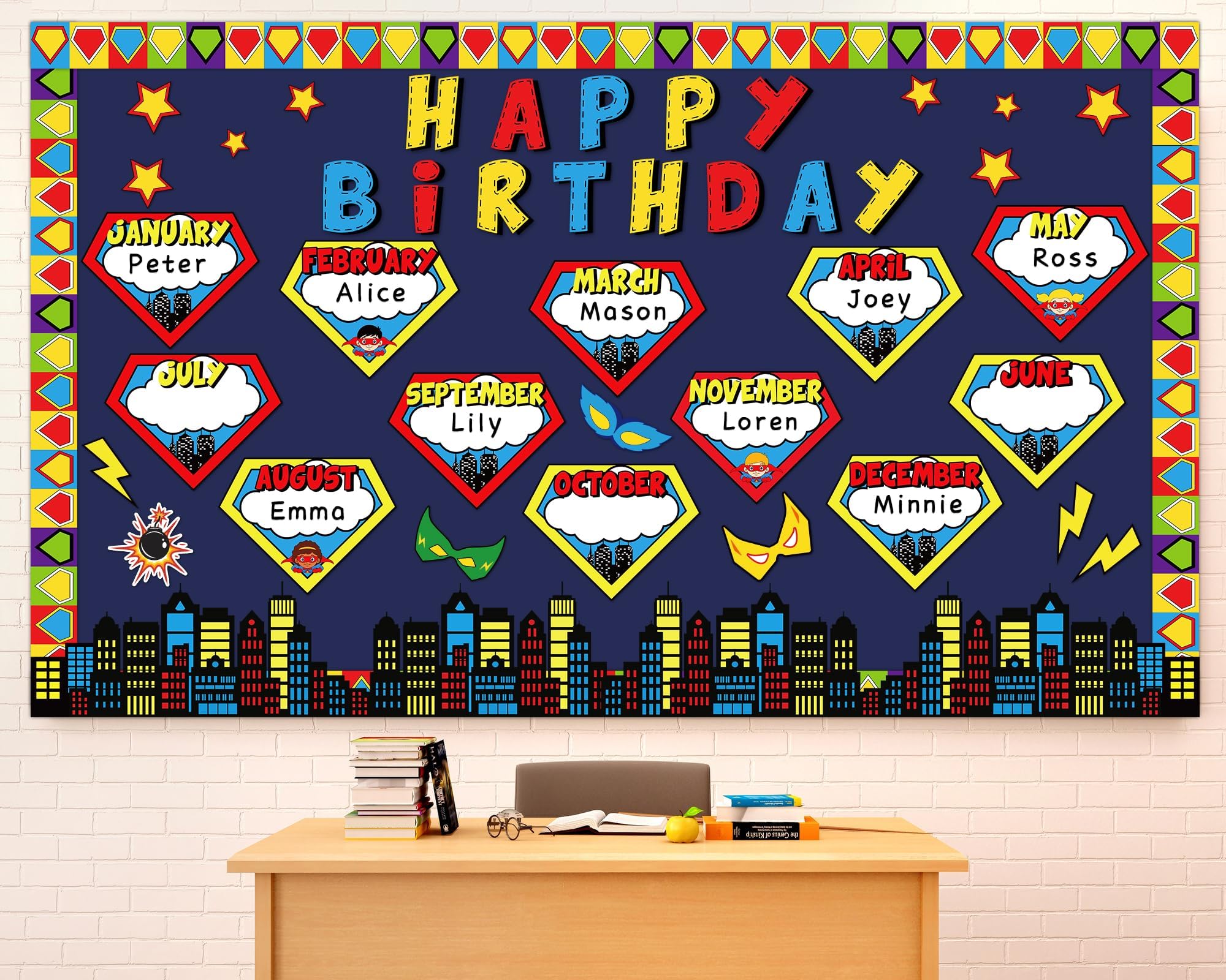 Birthday Bulletin Board Theme Birthday Chart Cutesy Classroom Theme