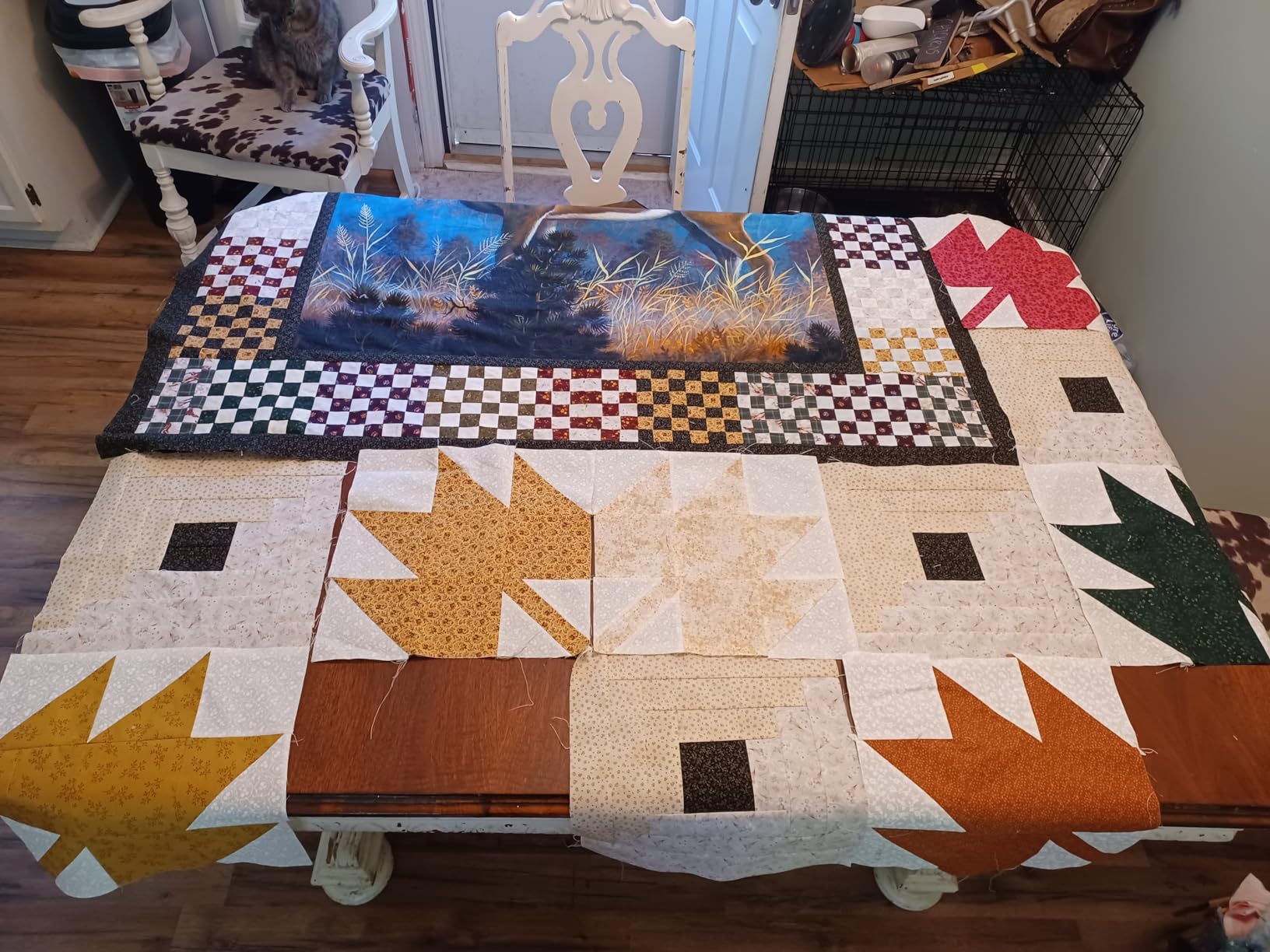 Amazon.com: Large Buck Deer in The First Morning Light 36 X 44 Panel ...