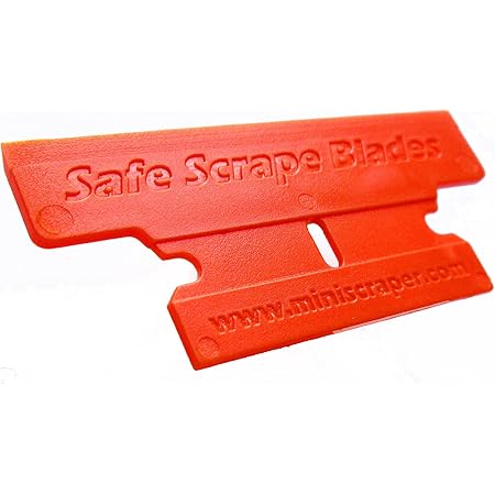 Amazon.com: MINISCRAPER Plastic Razor Blades,T-2 Blade 50% Wider 10 ...