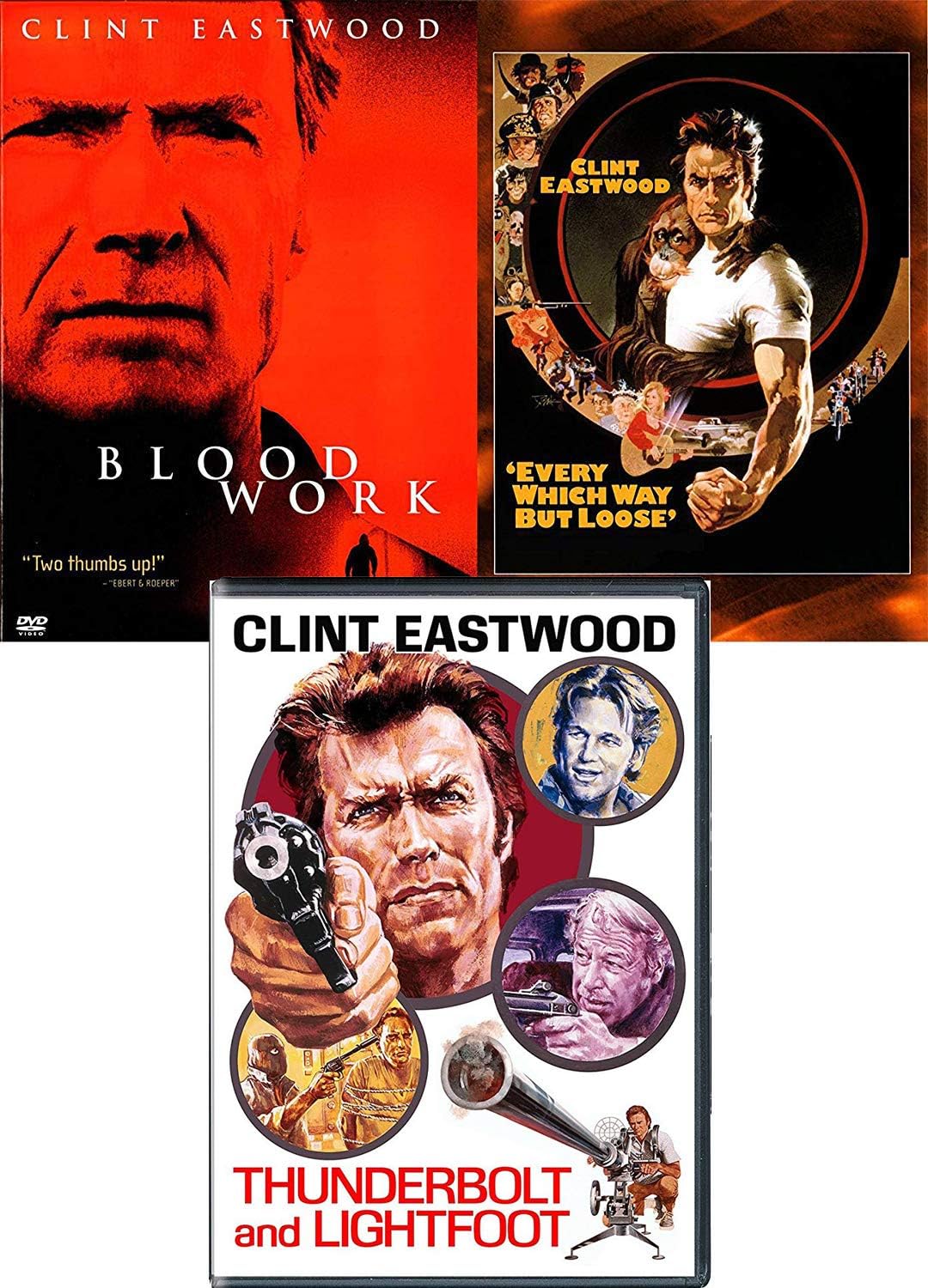 Tough Guy Clint Movie 3 Eastwood Collection Thunderbolt & Lightfoot ...