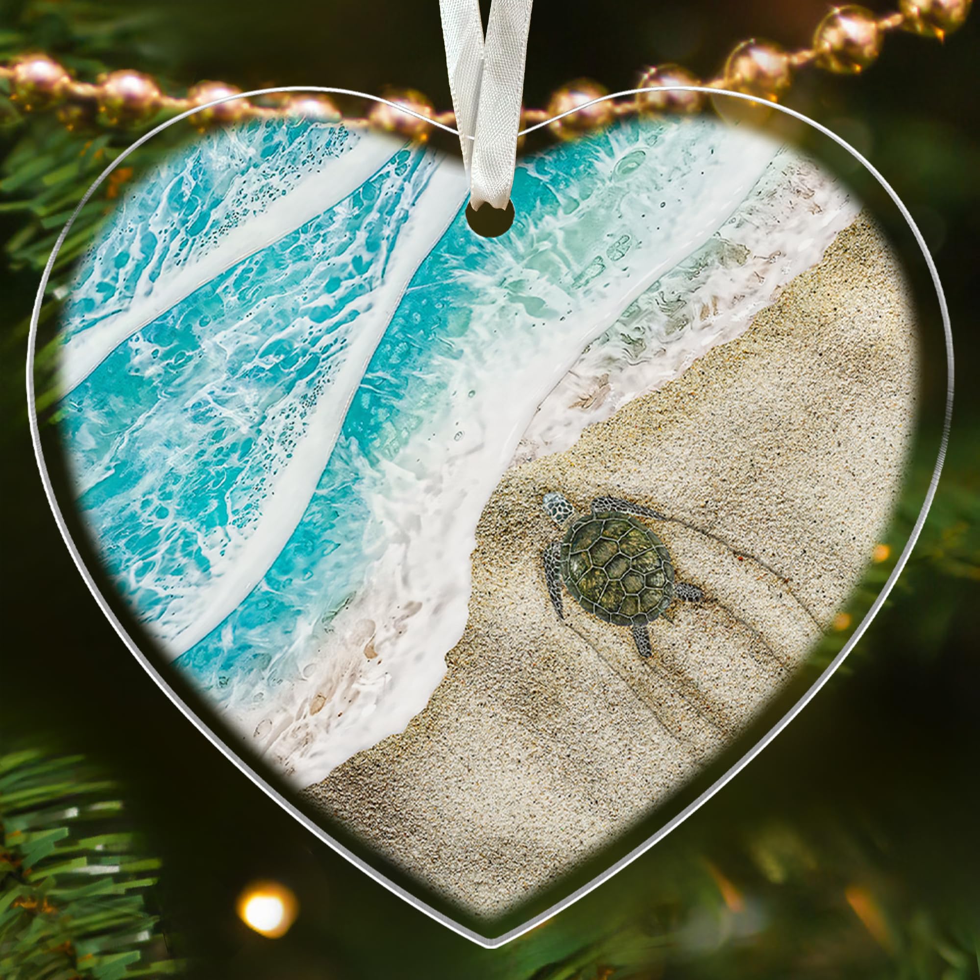 Amazon.com: Sea Turtle Christmas Ornament, Sea Turtle Ornament - Turtle ...