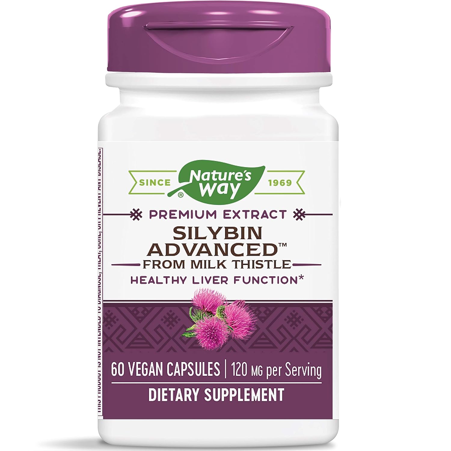 Enzymatic Therapy Silybin Advanced from Milk Thistle Vegetarian ...