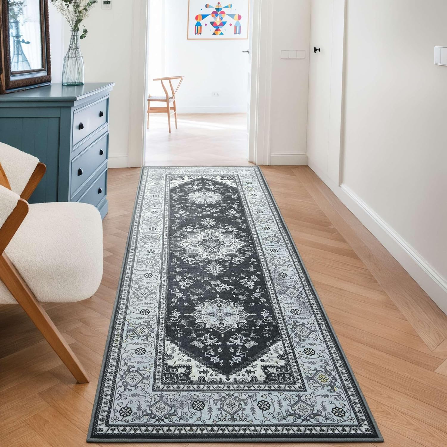 ST. BRIDGE Area Runner Rug 2x6, Washable Rug Runner for Hallway ...