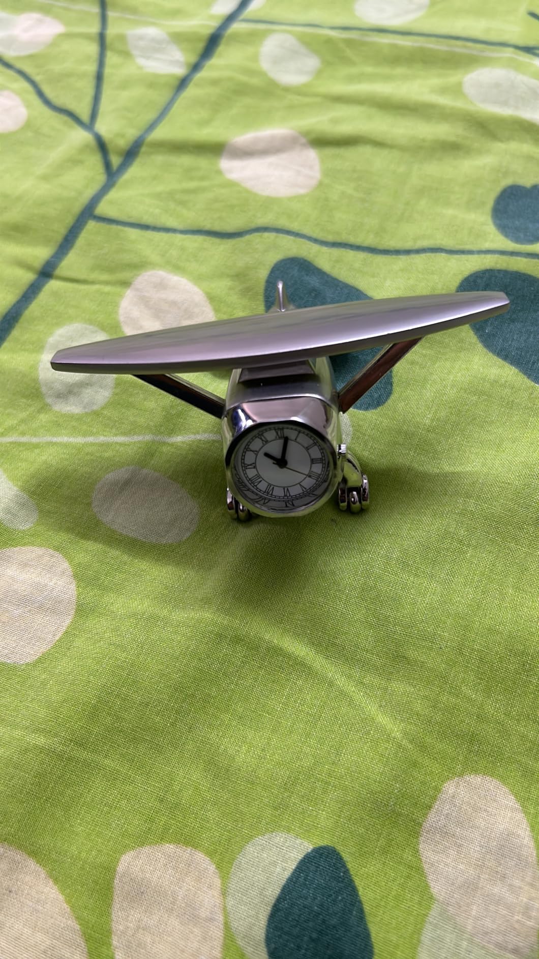 ZAHEPA Aeroplane Miniature Table Clock, Stylish Analog Desk Clock ...