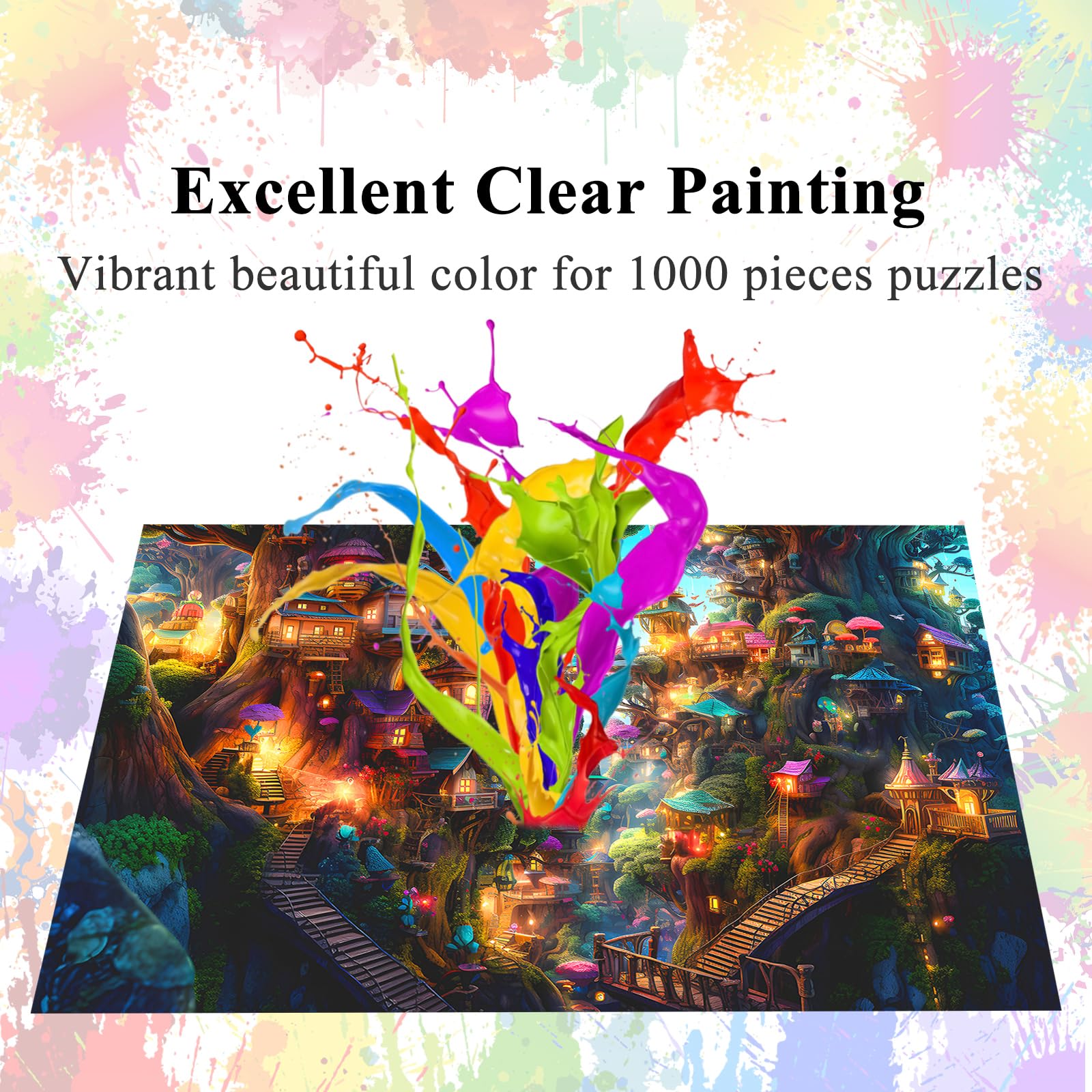 Snapklik.com : HUADADA Jigsaw Puzzles For Adults 1000 Pieces, Treehouse ...