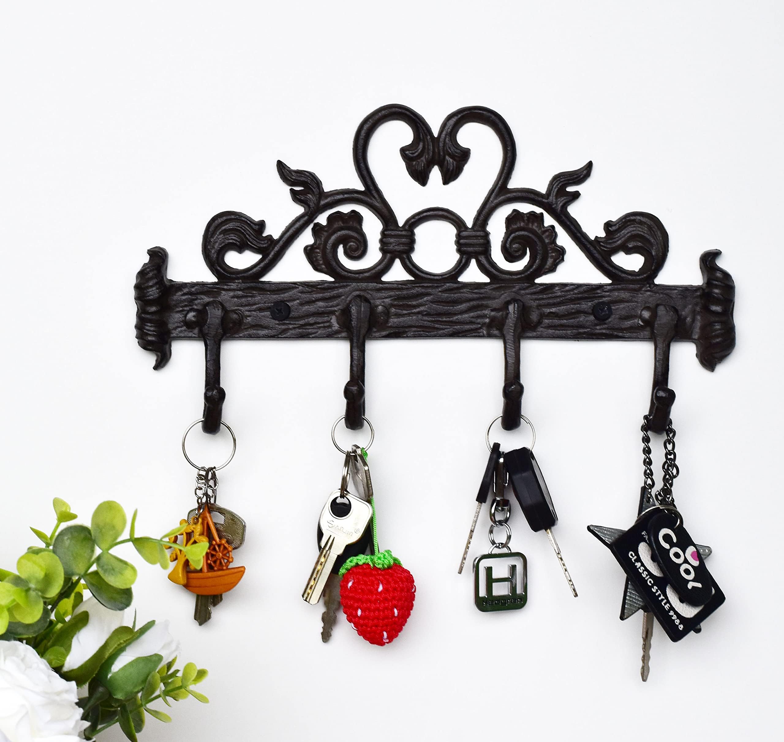 Amazon.com: Key Holder for Wall Decorative - Vintage Key Hangers for ...