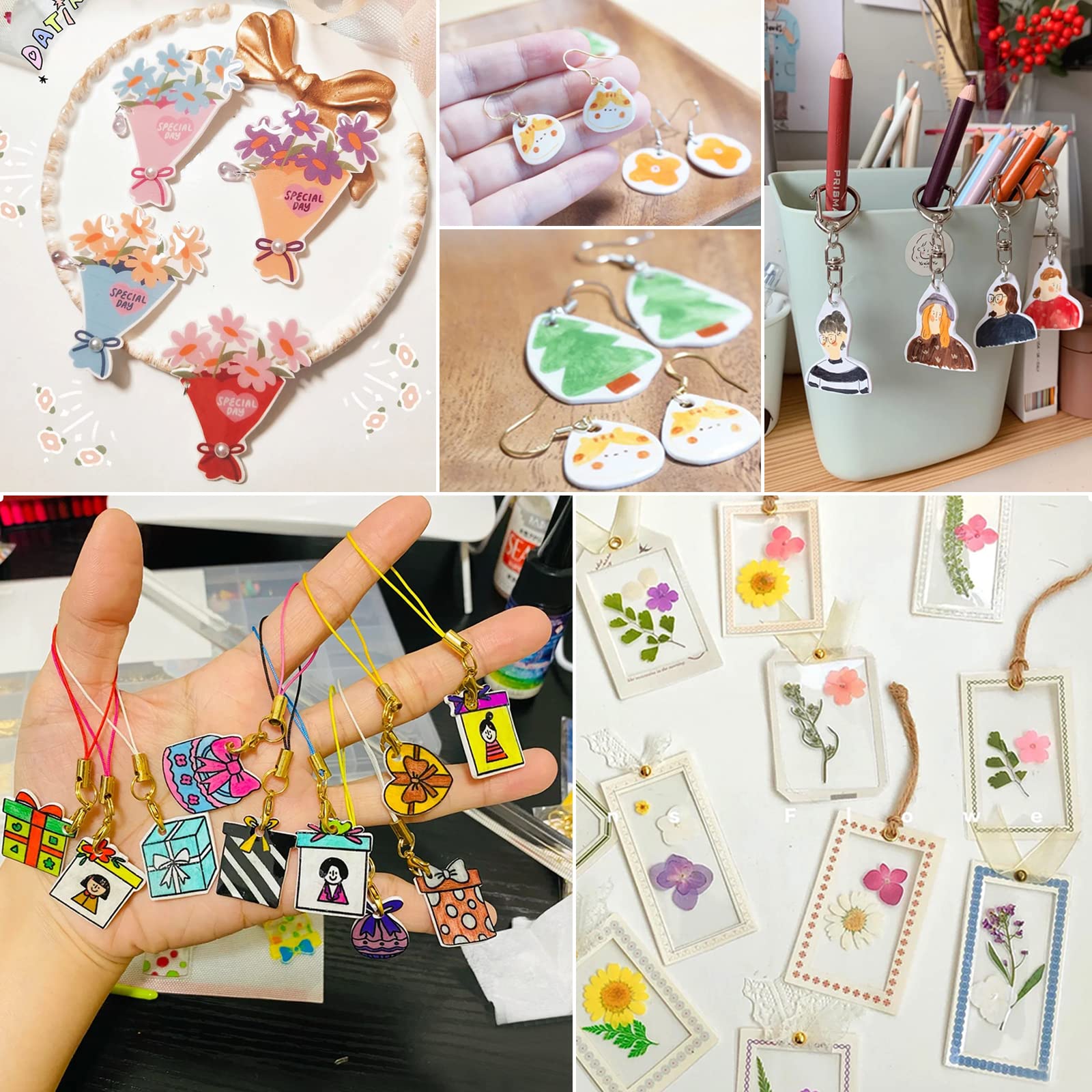 Snapklik.com : Benvo 12 Sheets Printable Shrink Film Plastic Sheets ...