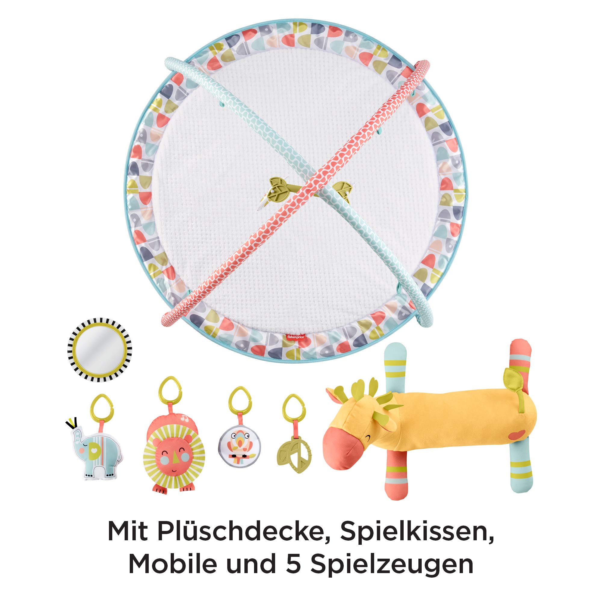 Snapklik.com : Fisher-Price Go Wild Gym & Giraffe Wedge, Infant ...