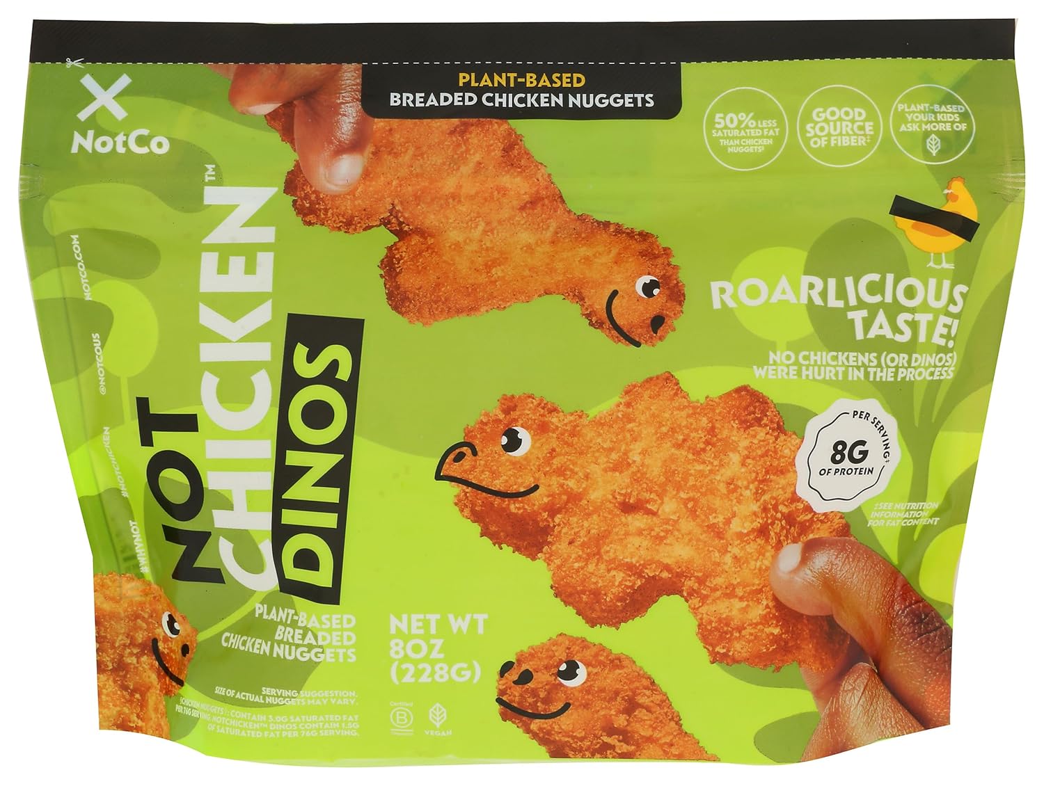 Amazon.com: NotCo NotChicken Dino Nuggets, 8 OZ : Grocery & Gourmet Food