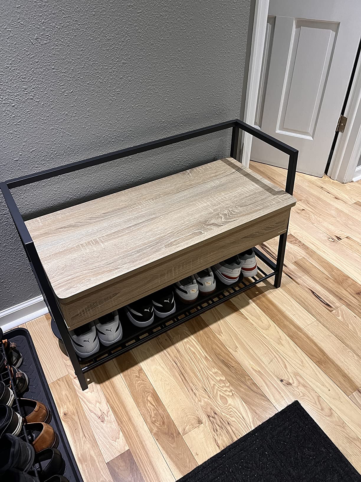 $16/mo - Finance Sauder North Avenue Storage Bench, Charter Oak finish ...