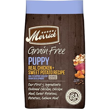 Amazon.com: Merrick Dry Puppy Food, Real Chicken and Sweet Potato Grain ...