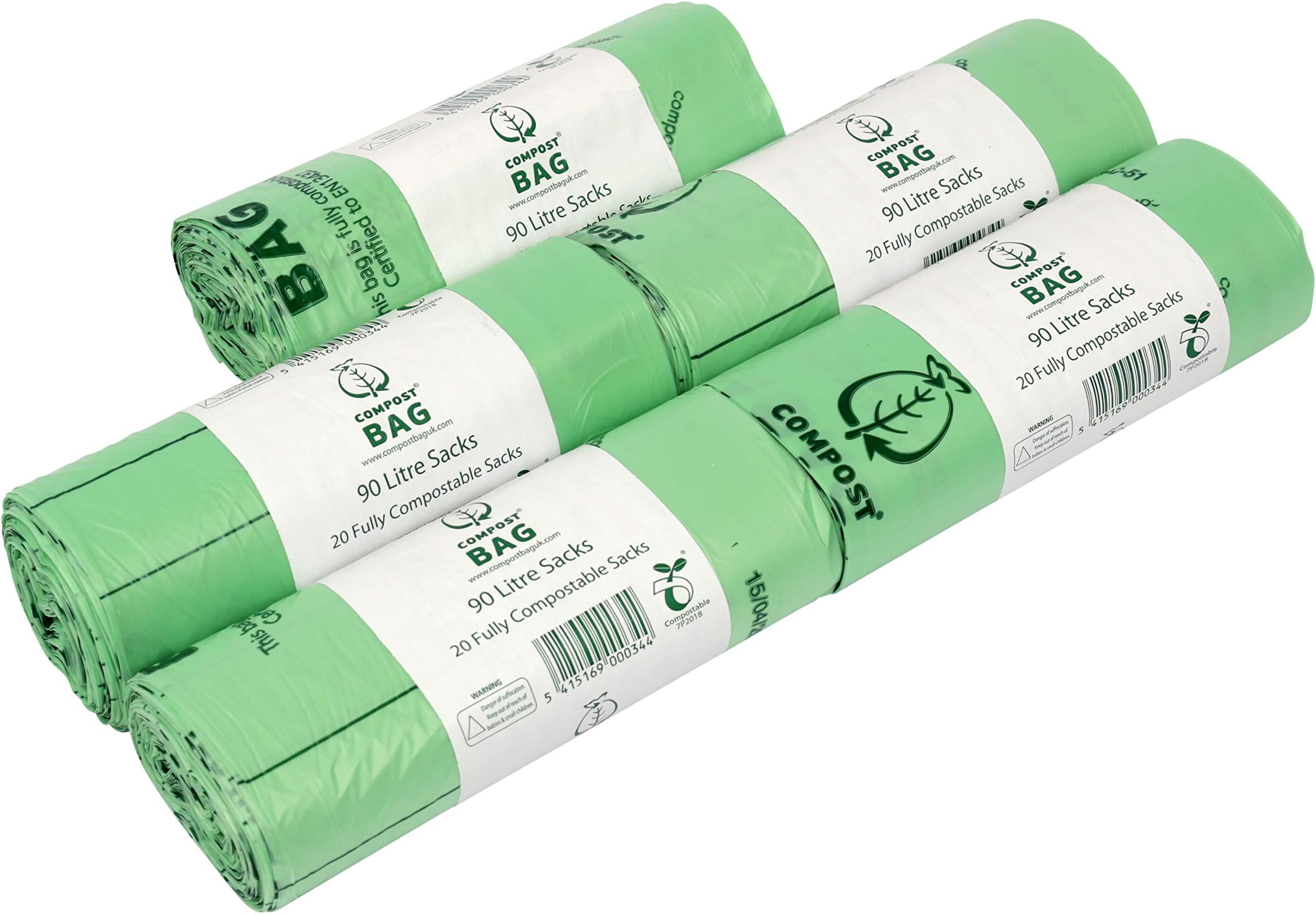 100L x60 Heavy Duty Compostable Food Waste Sacks - Compost Bag Food ...