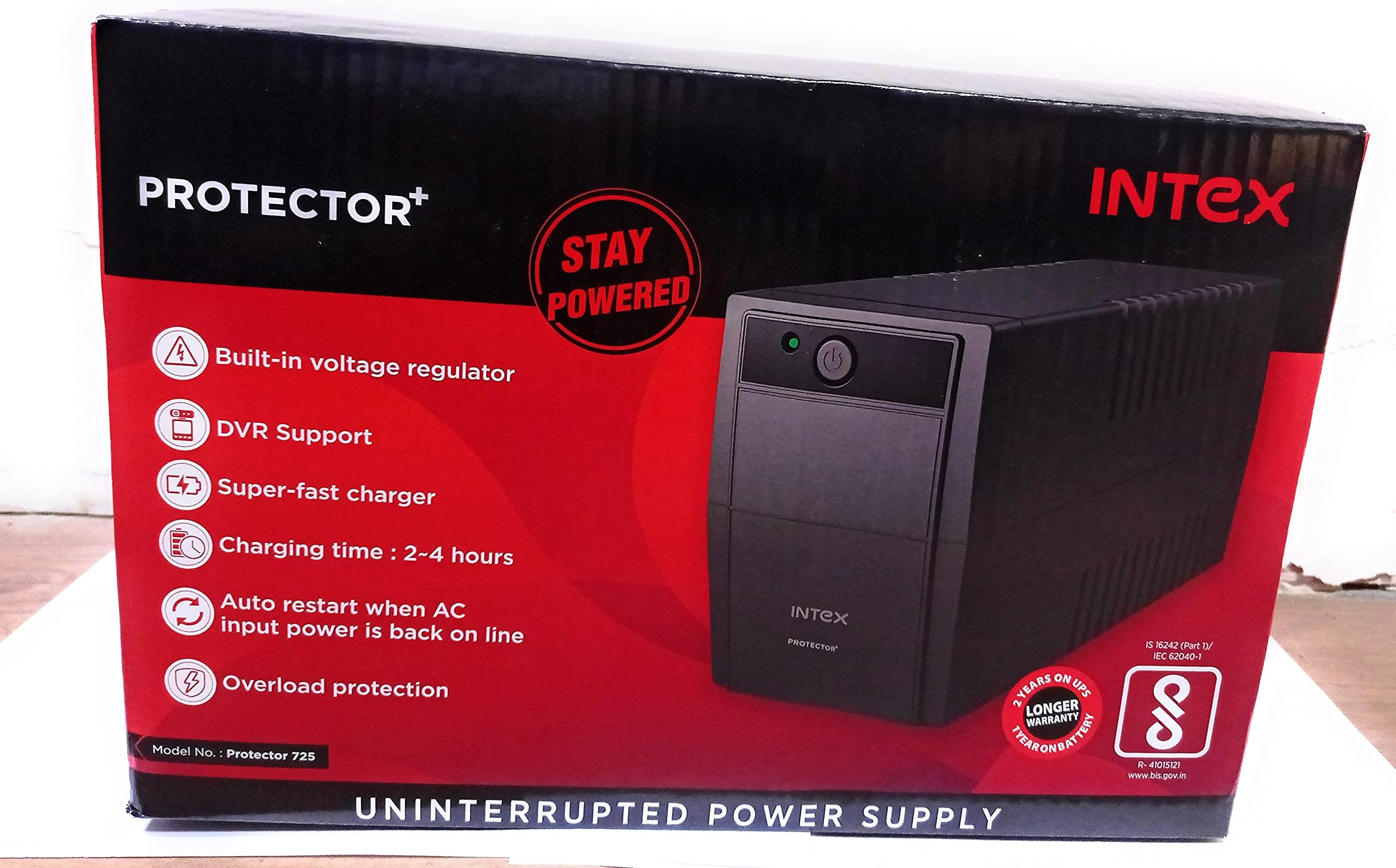 INTEX Power 725 650Va / 360W UPS with 2 Years Warranty - Buy INTEX ...