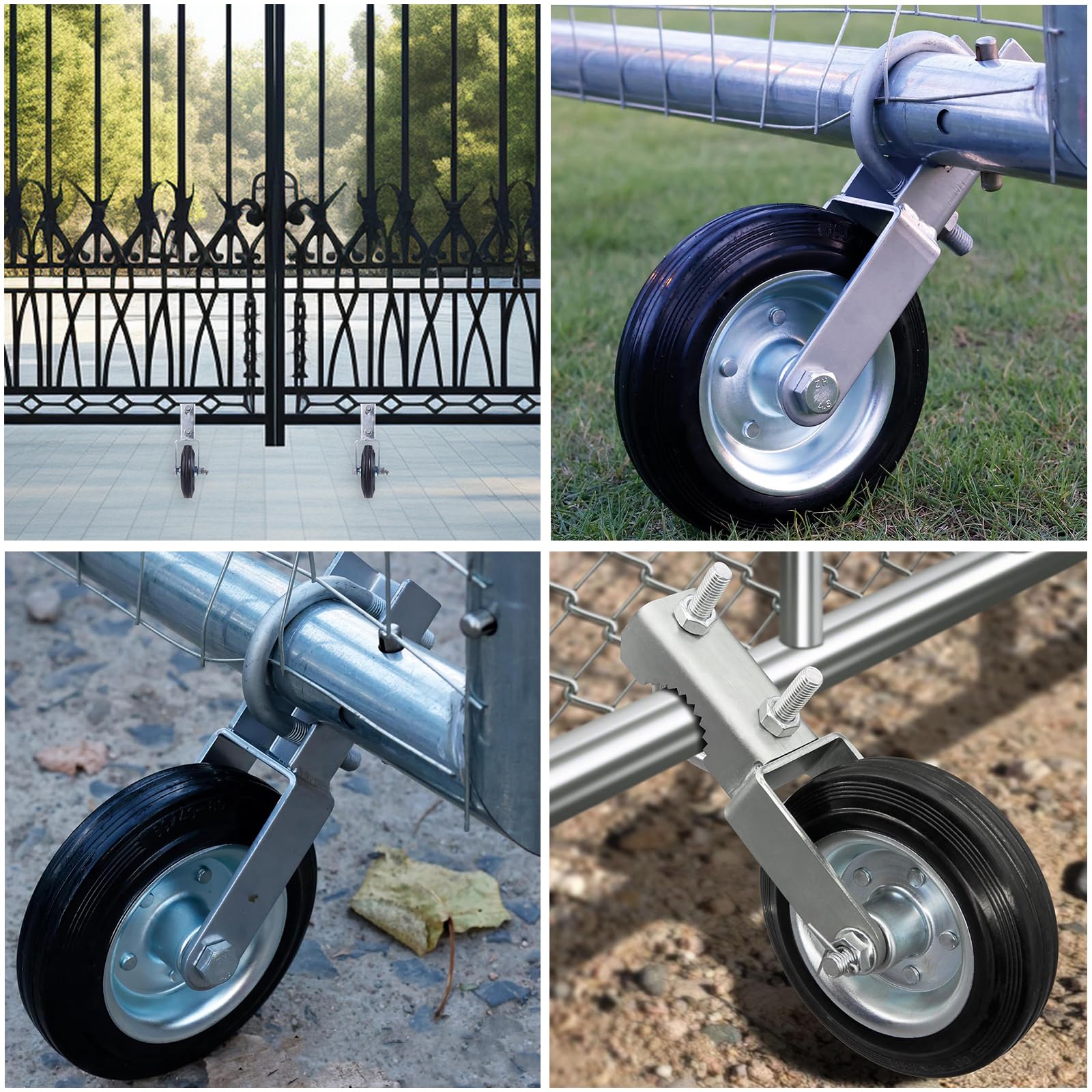 Snapklik.com : Fence Gate Wheels For Metal Tube Gate Driveway Gate ...