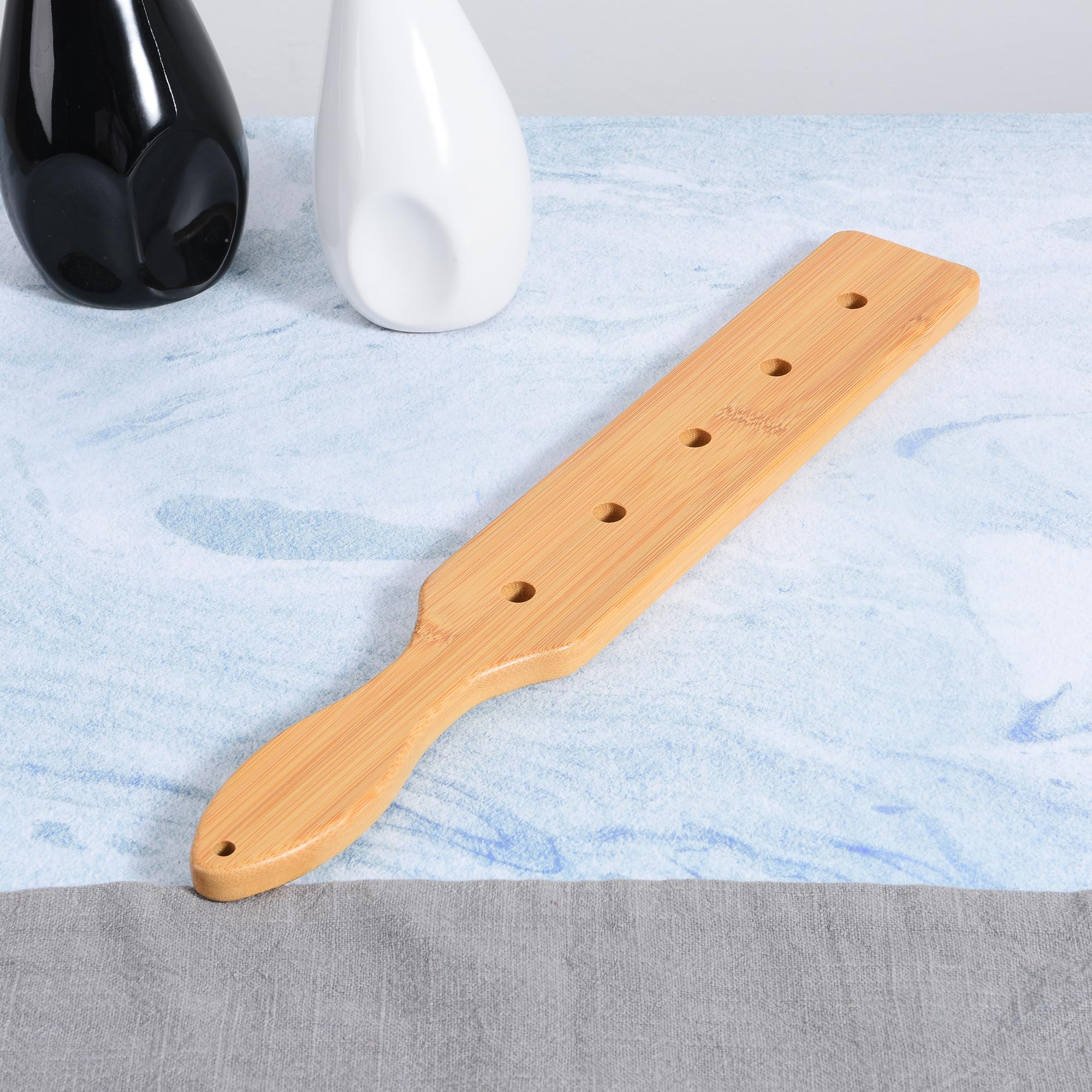 Snapklik.com : HILAZA Bamboo Wood Paddle, 14 Inch Wooden Paddle