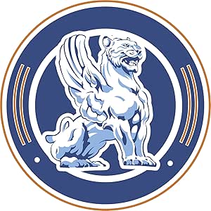 Amazon.com: Majestic Blue and Orange Chimera Cartoon Icon Vinyl Decal ...