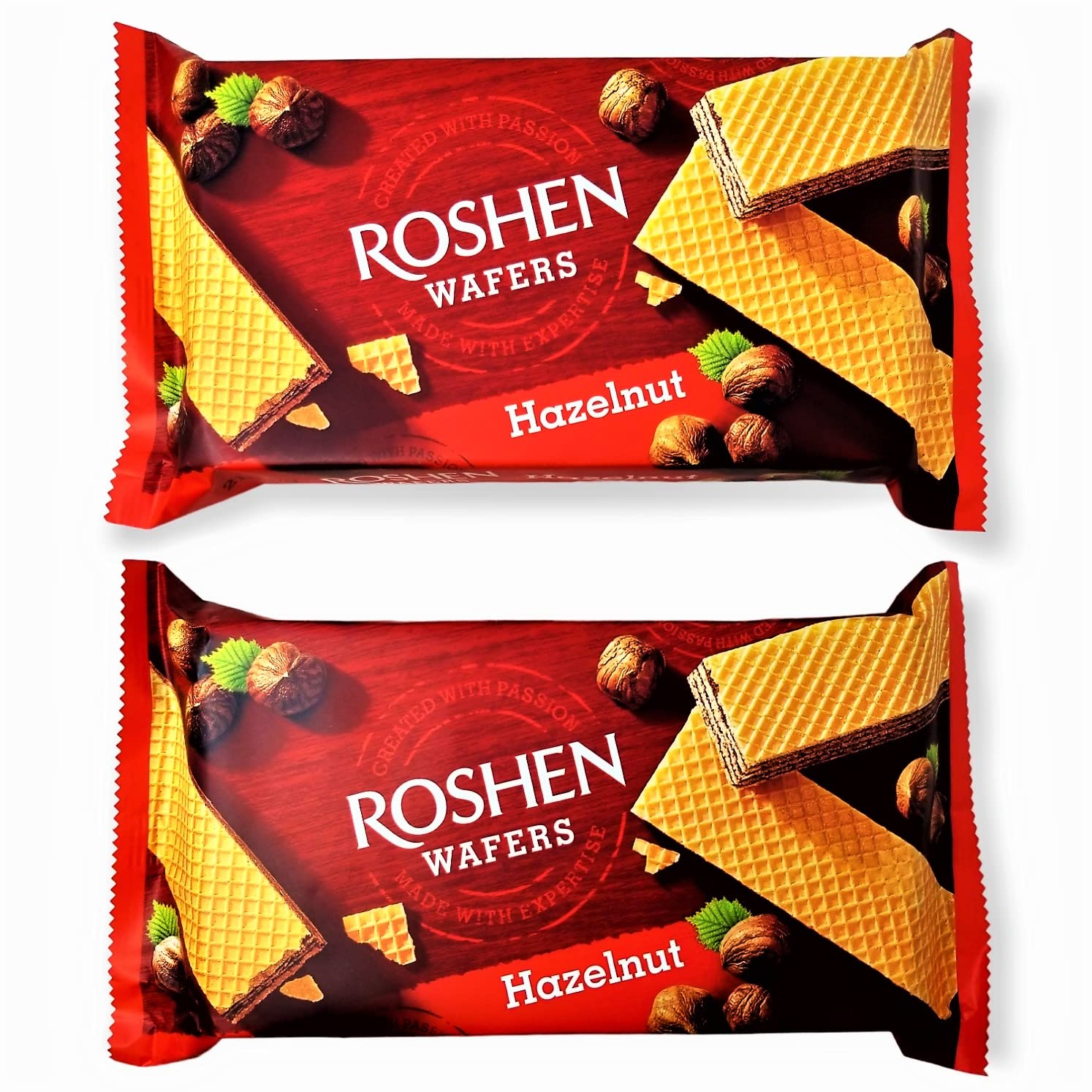 Amazon.com: Roshen Crispy Flavorful Wafers with Hazelnut Filling, 7 ...