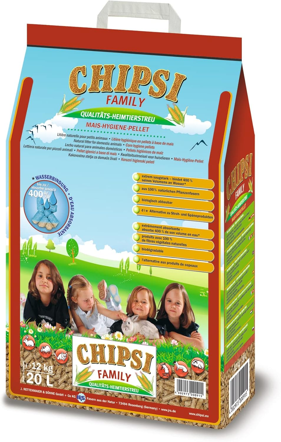 Amazon.com : Chipsi L-12 Family Small Animal Litter 20 kg : Pet Supplies