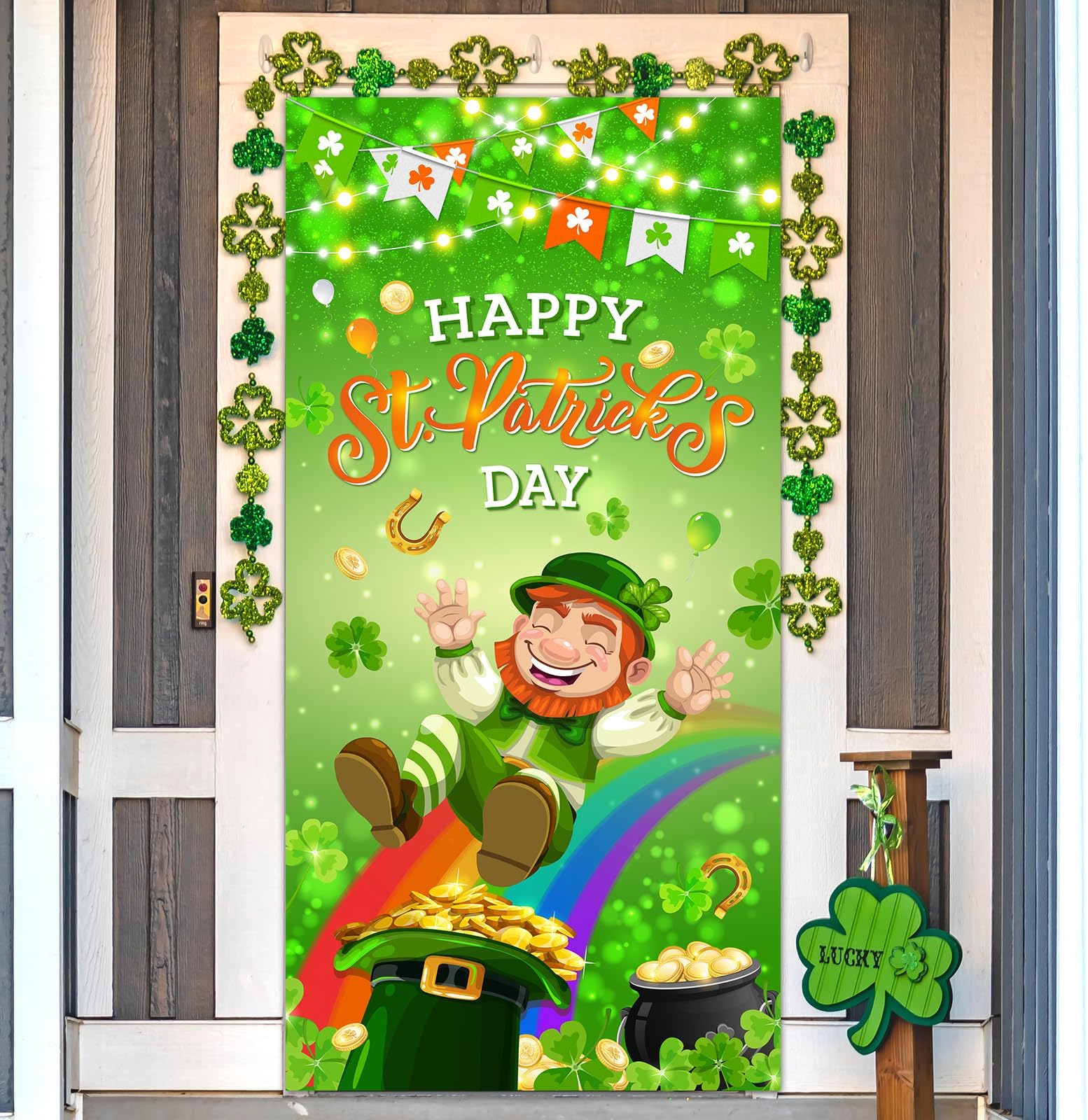Amazon.com : St. Patrick's Day Decorations- Happy St Patricks Day Door ...