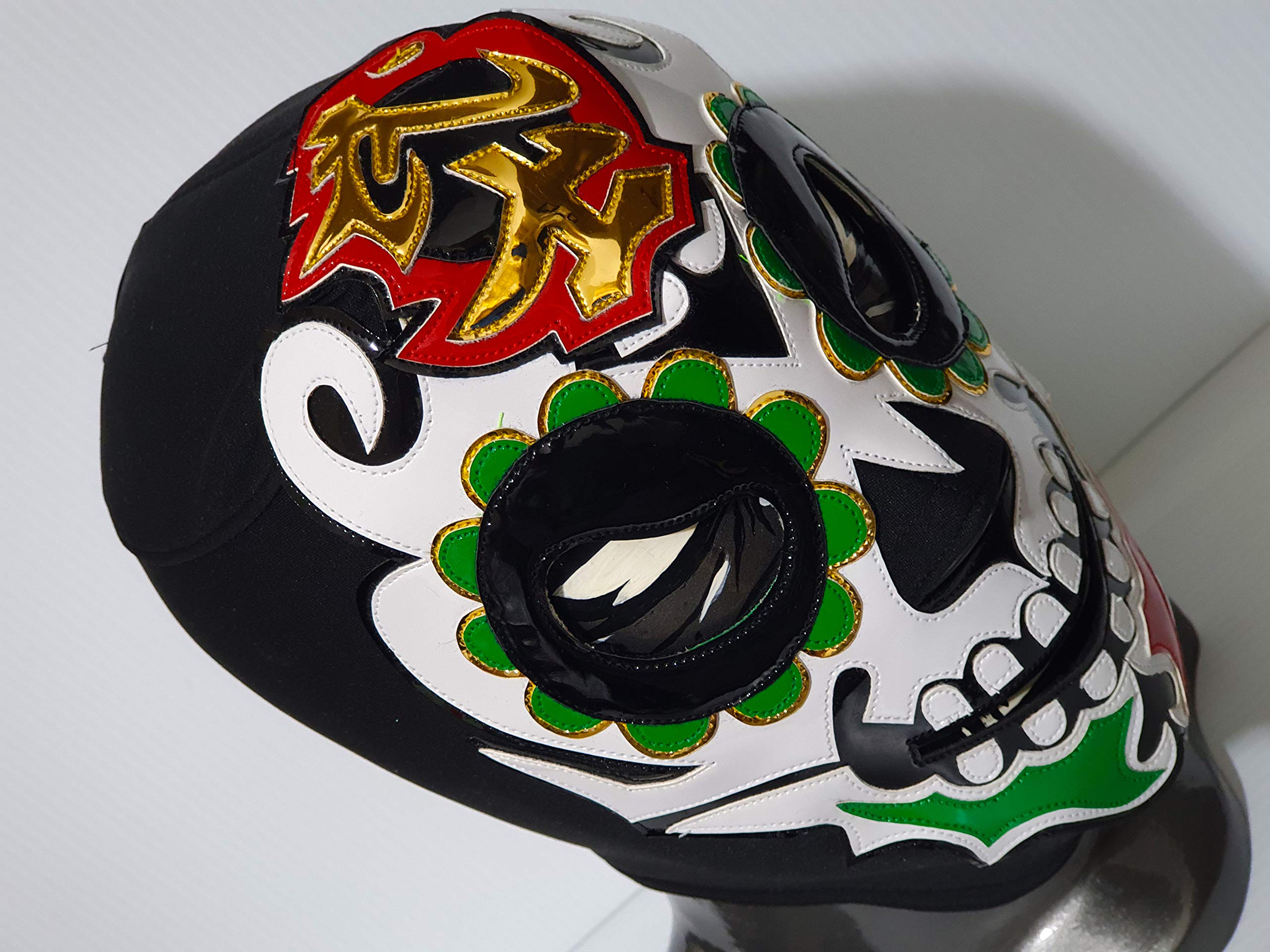 DAY OF THE DEATH WRESTLING SKULL MASK LUCHADOR COSTUME WRESTLER LUCHA ...