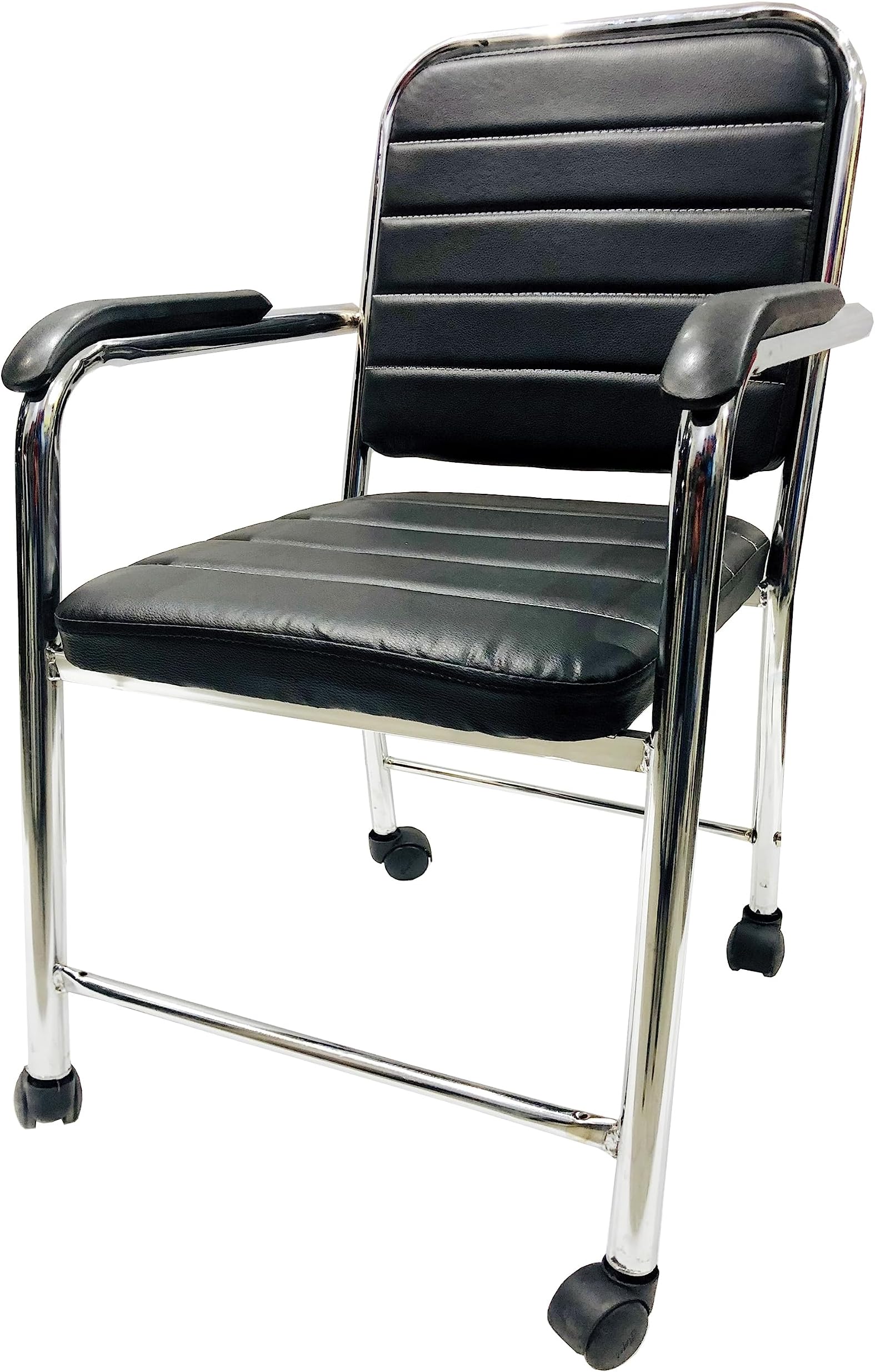 RATISON Office Chair Visitor Chair with arm Rest with Steel Frame and ...