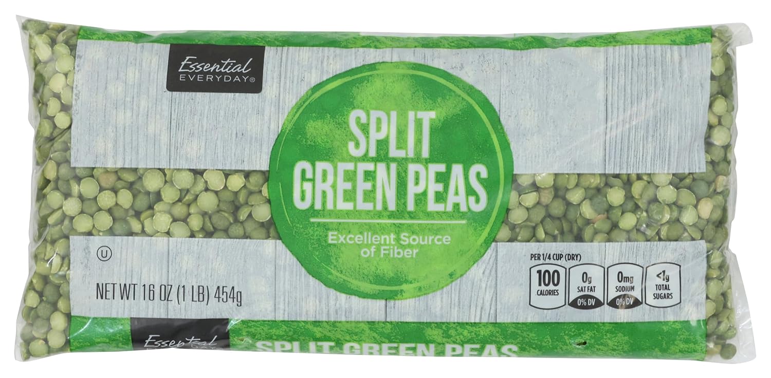 Amazon.com : Essential Everyday, Green Split Peas, 16 Ounce : Grocery ...