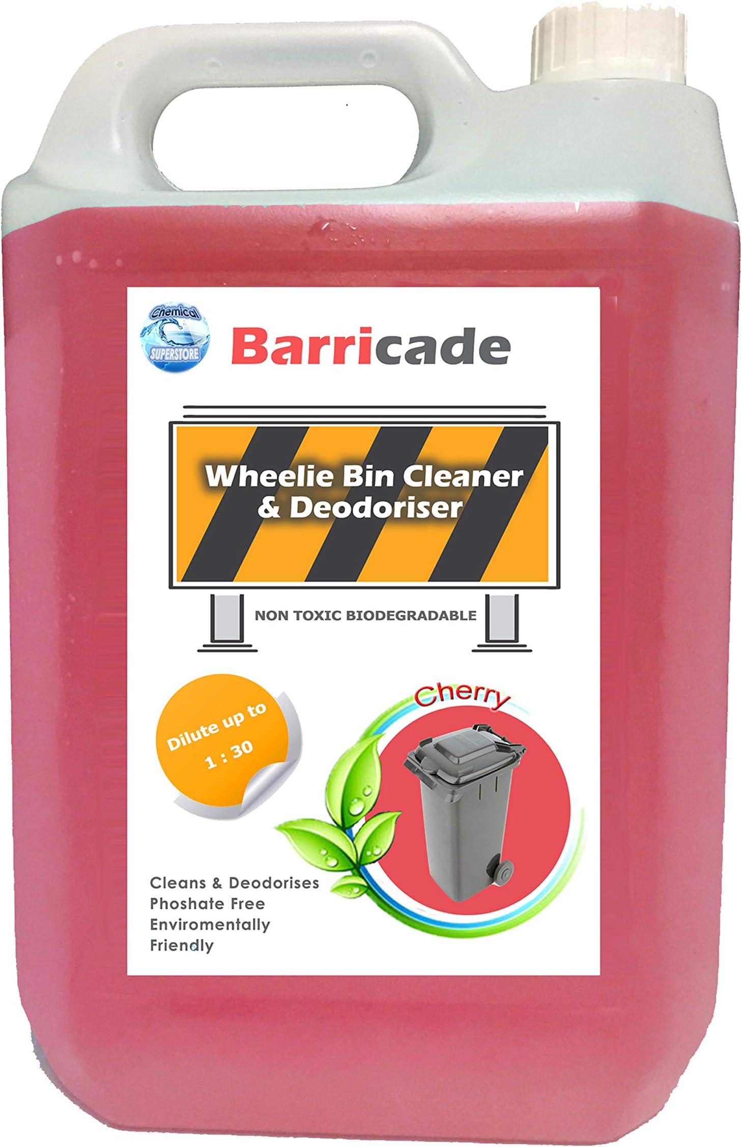 BritishBasics Wheelie Bin Cleaner and Refresher 500ml, Clear : Amazon ...