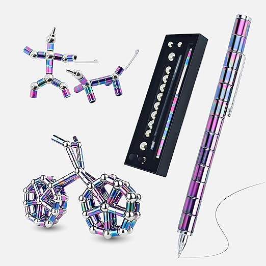 Amazon.com: Fidget Pen,Magnetic Pen,Decompression Magnetic Toy Pen ...