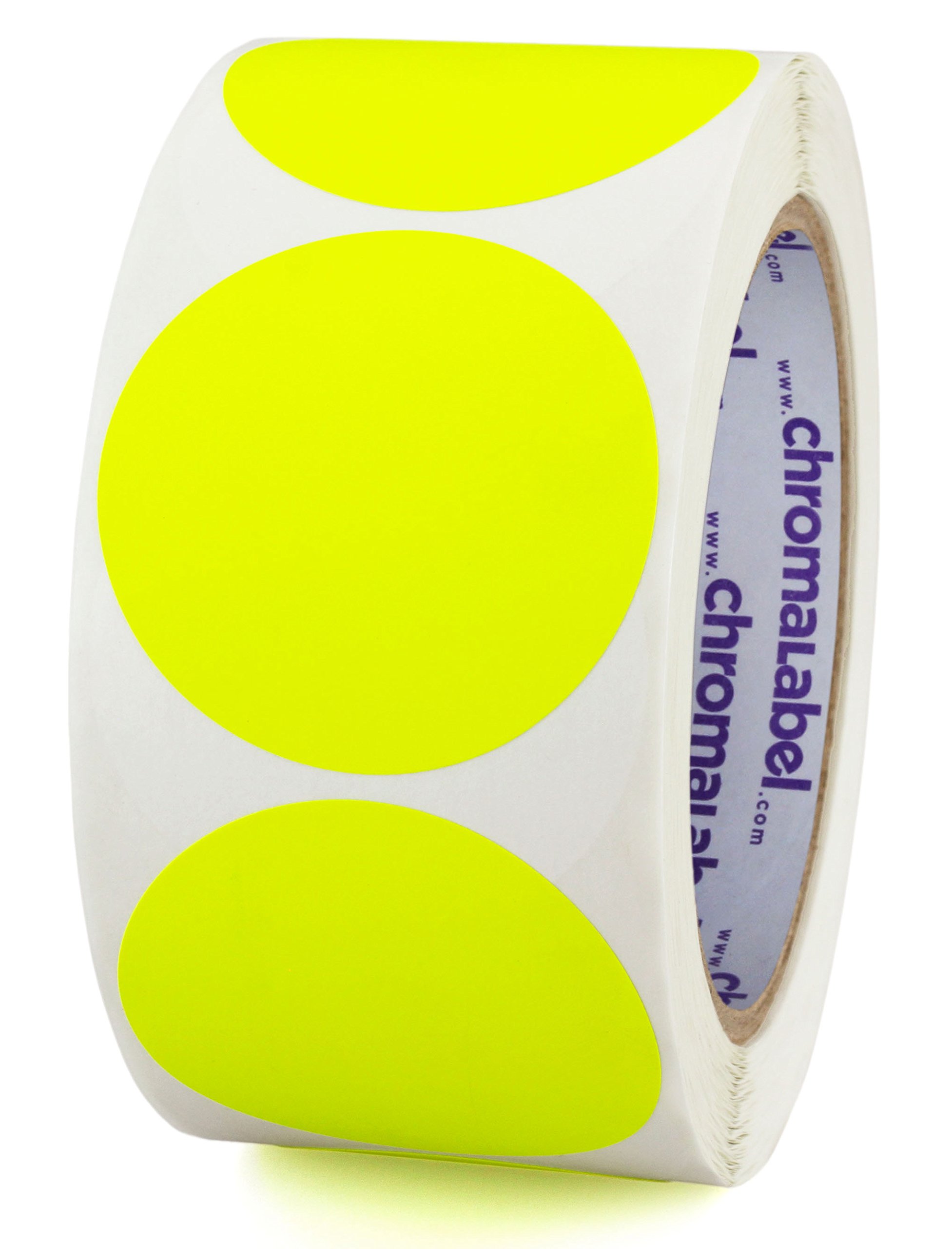 Amazon.com : ChromaLabel 2 Inch Round Label Permanent Color Code Dot ...
