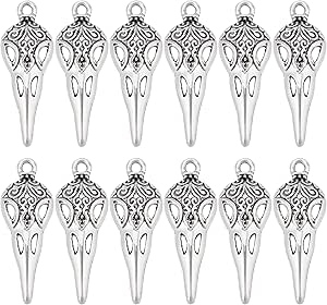 Amazon.com: SUNNYCLUE 1 Box Gothic Style Raven Charms Bulk Crow Charms ...