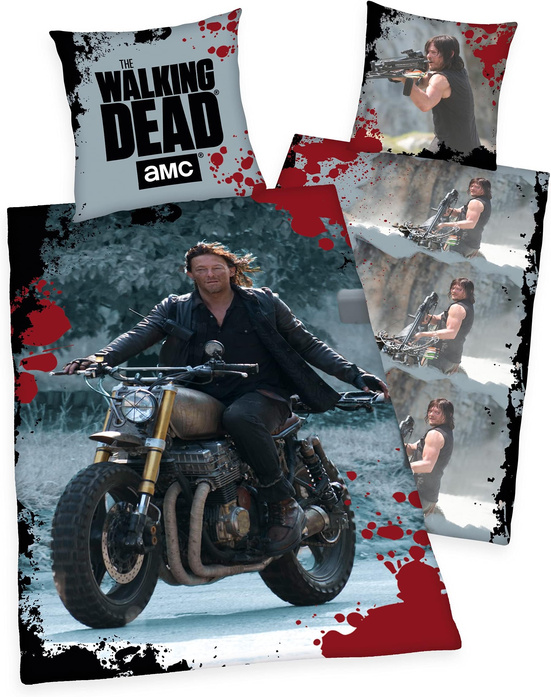 Herding Bettwäsche The Walking Dead Bezug 135x200cm Kissen 80x80cm ...