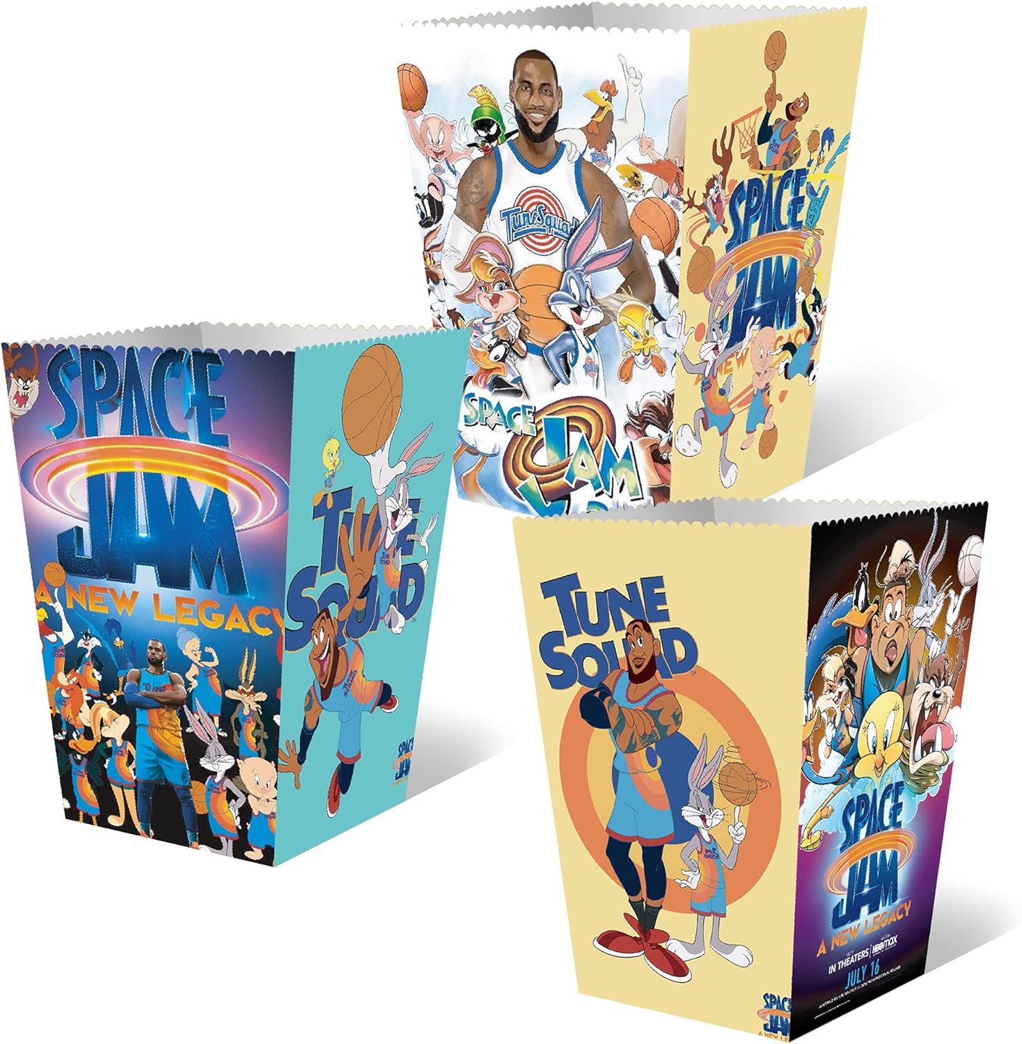 Amazon.com: Space Basketball Birthday Popcorn Boxes 18 Pack Party ...