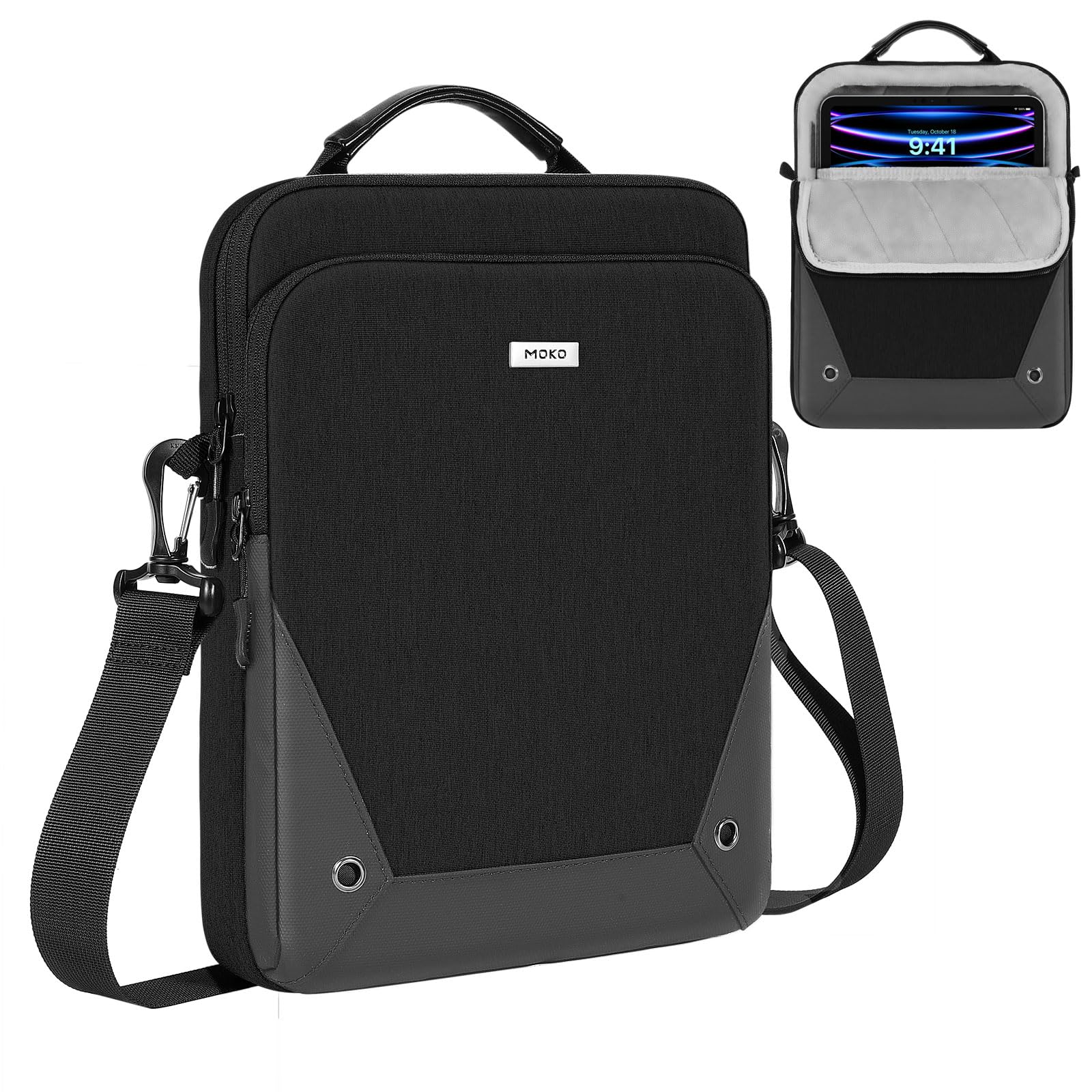 Amazon.com: MoKo 9-11 Inch Tablet Sleeve Bag 360° Protetive Carrying Case Compatible with iPad ...