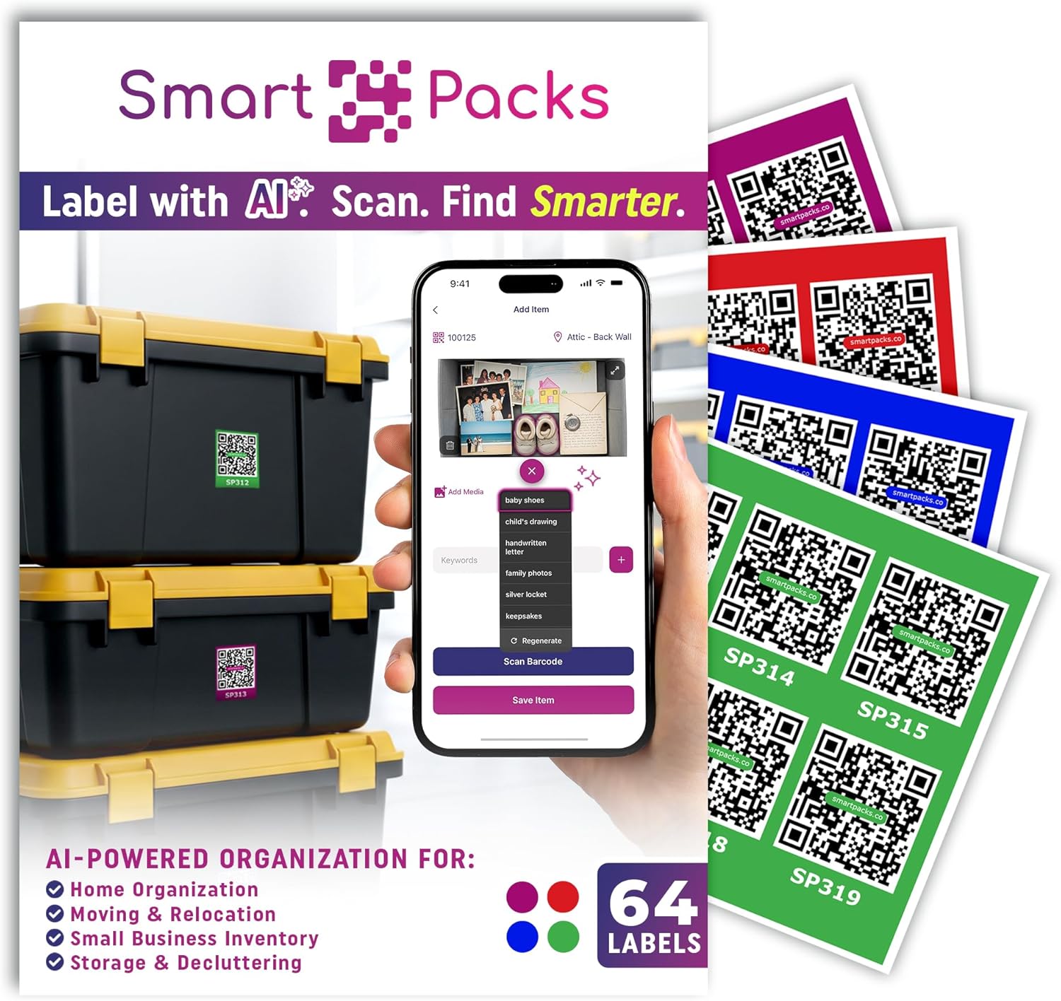 SmartPacks Colored QR Stickers - Premium Smart Sri Lanka | Ubuy