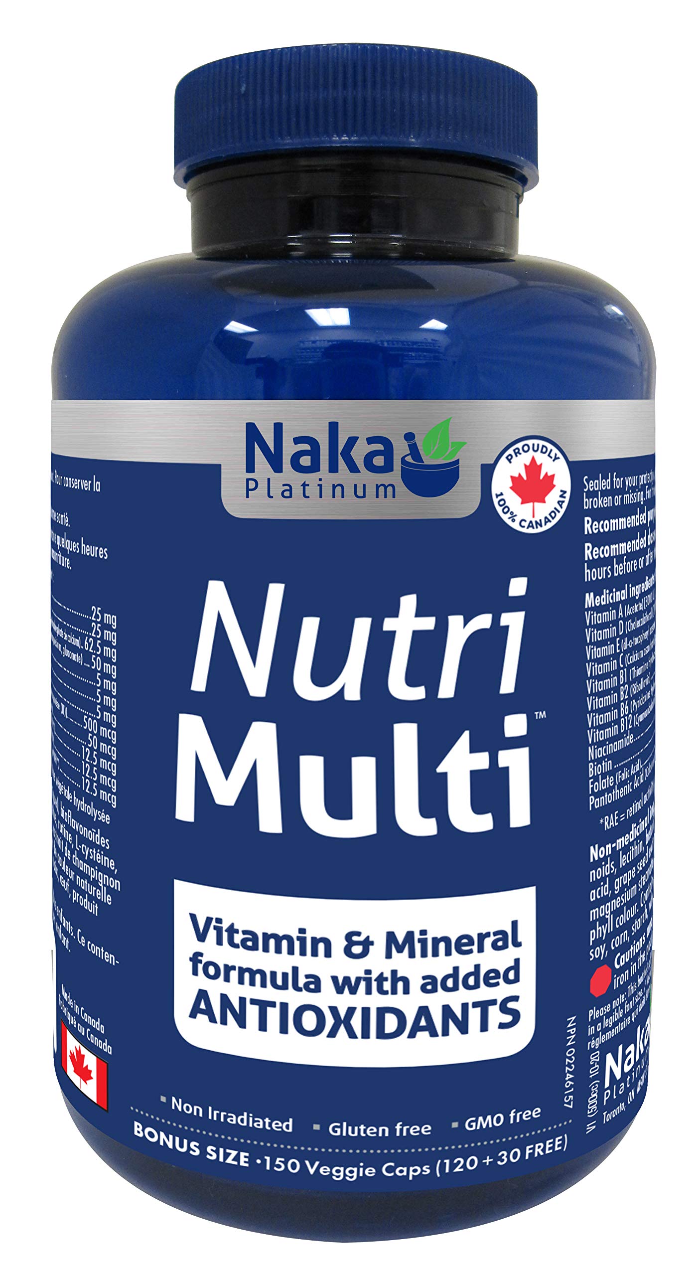 Naka Platinum Nutri Multi VITAMIN & MINERAL Formula with Added ...