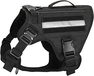 Tactical Training Dog Harness Hunting Working Service Dog Vest ...